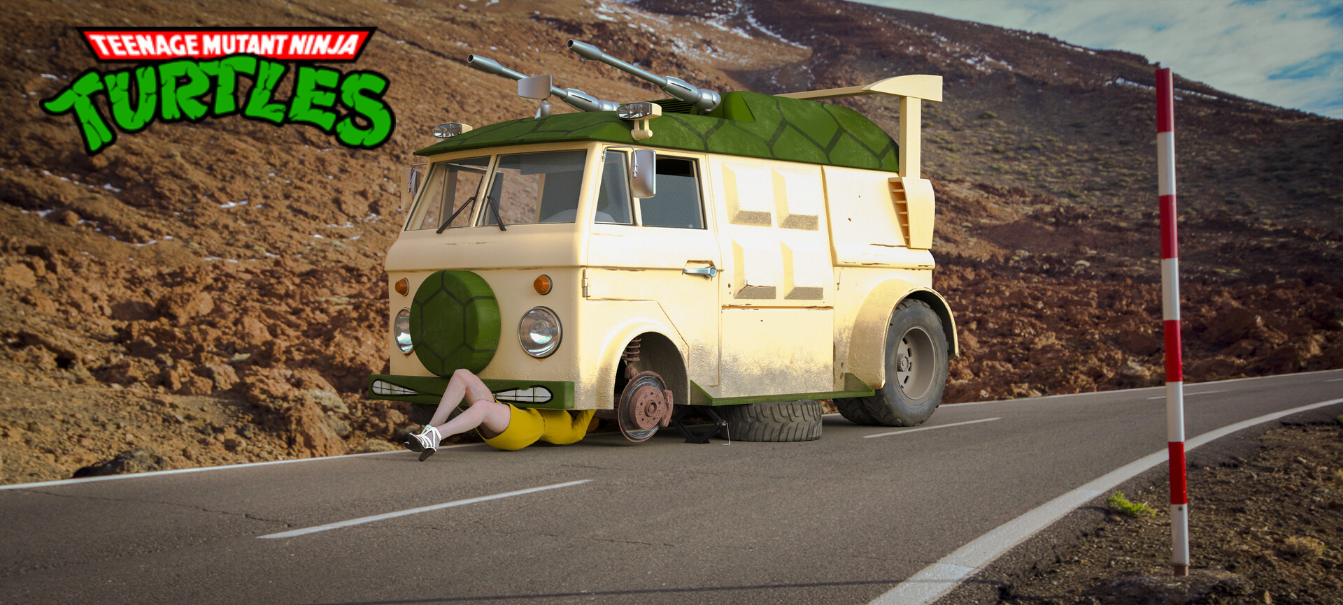 ArtStation - TNMT fanart Turtle Van