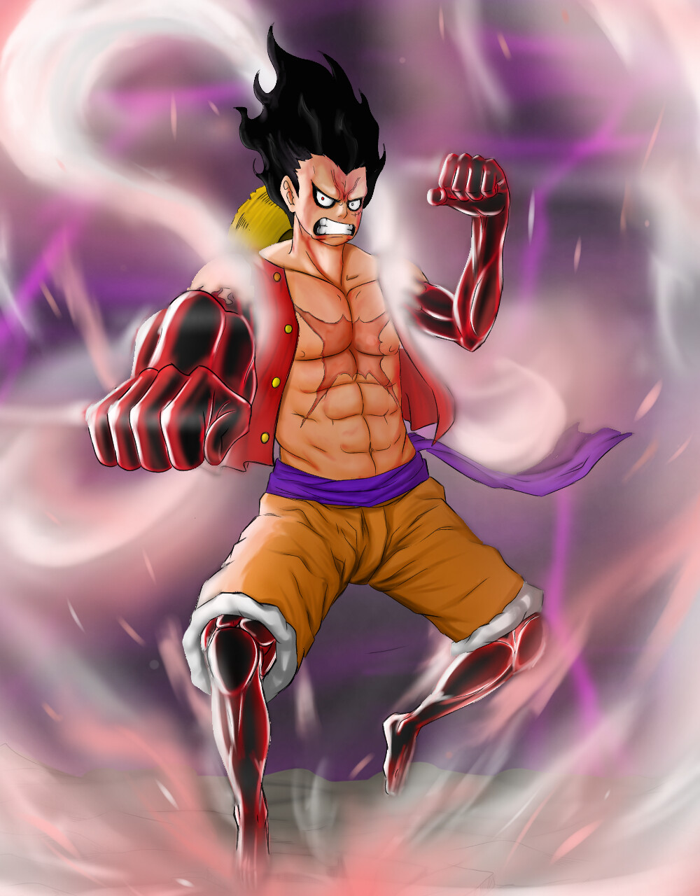 ArtStation - Luffy Gear 4 Snake Man (One Piece)
