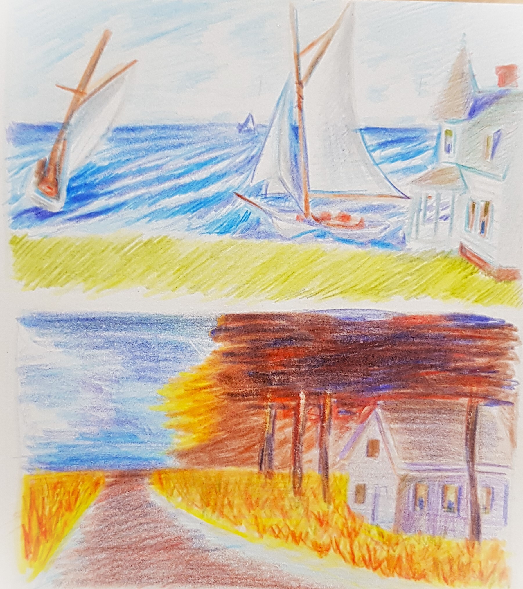 Noctwinter - Recopie De Dessins Exercice De Crayons De Couleurs