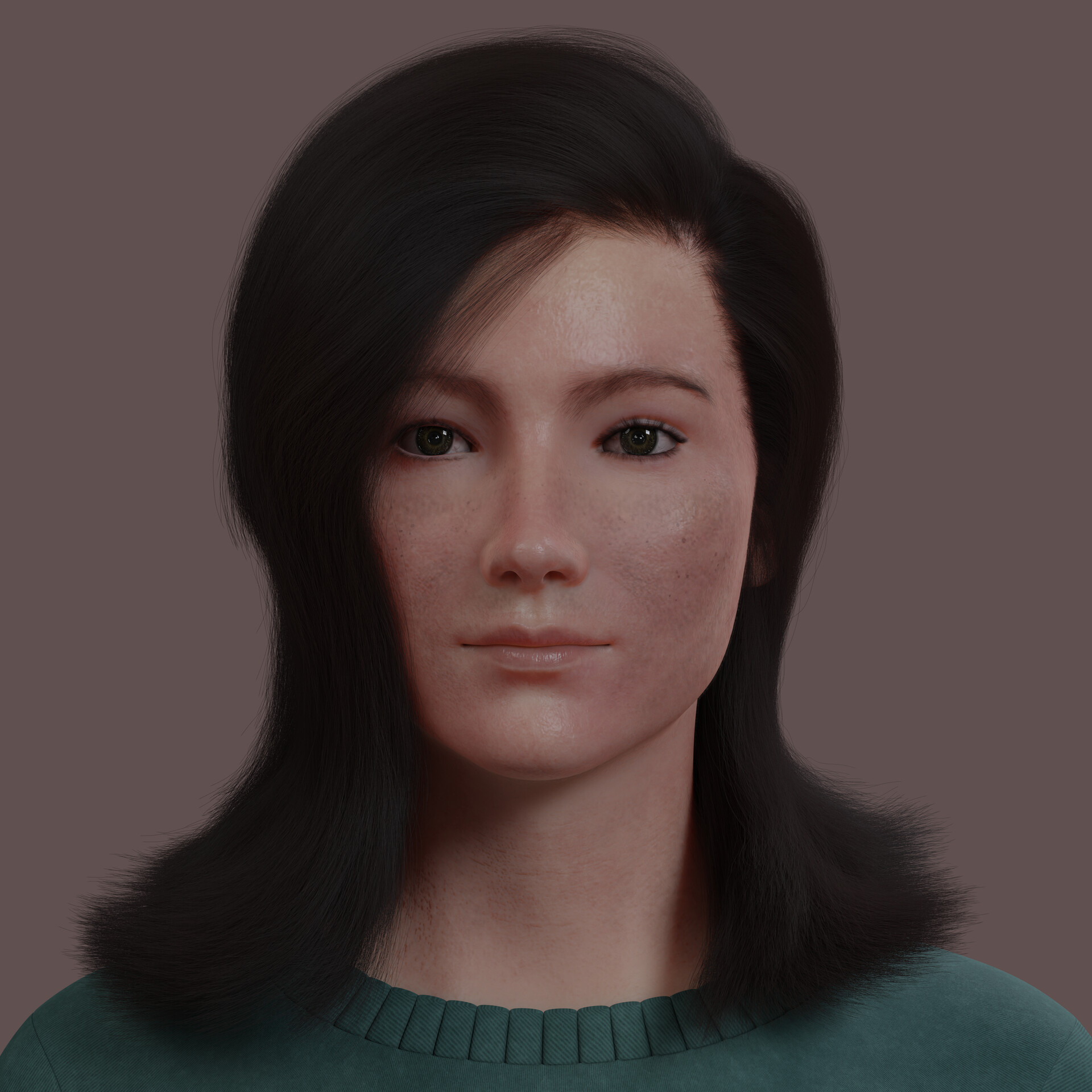 ArtStation - Female realistic render