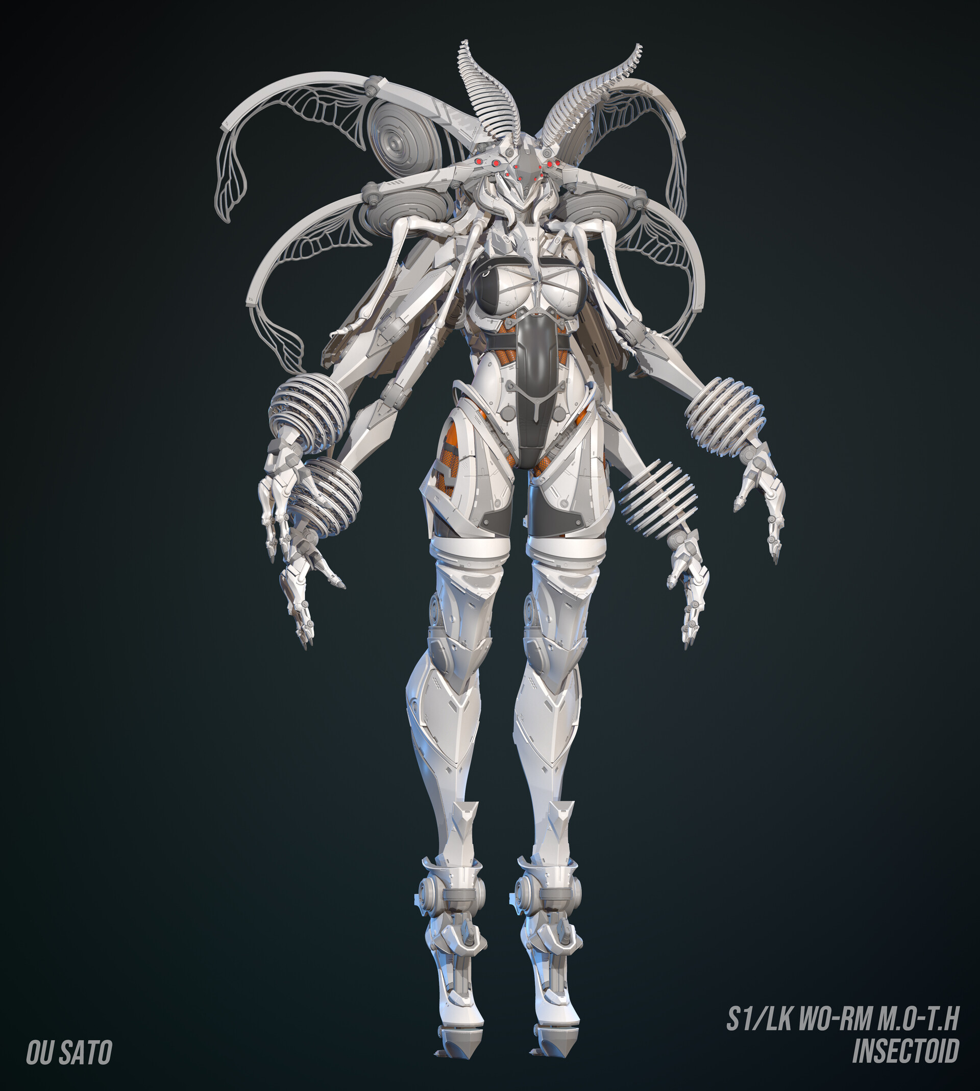 ArtStation - S1/LK WO-RM M.O-T.H Insectoid