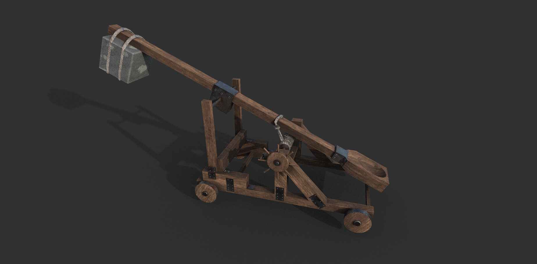 ArtStation - Medival prop, catapult