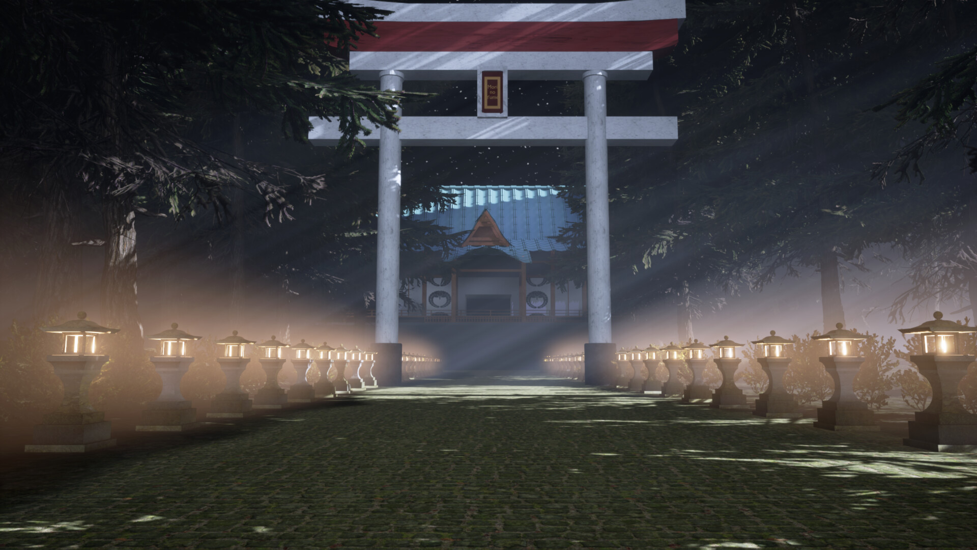 ArtStation - Night time shrine