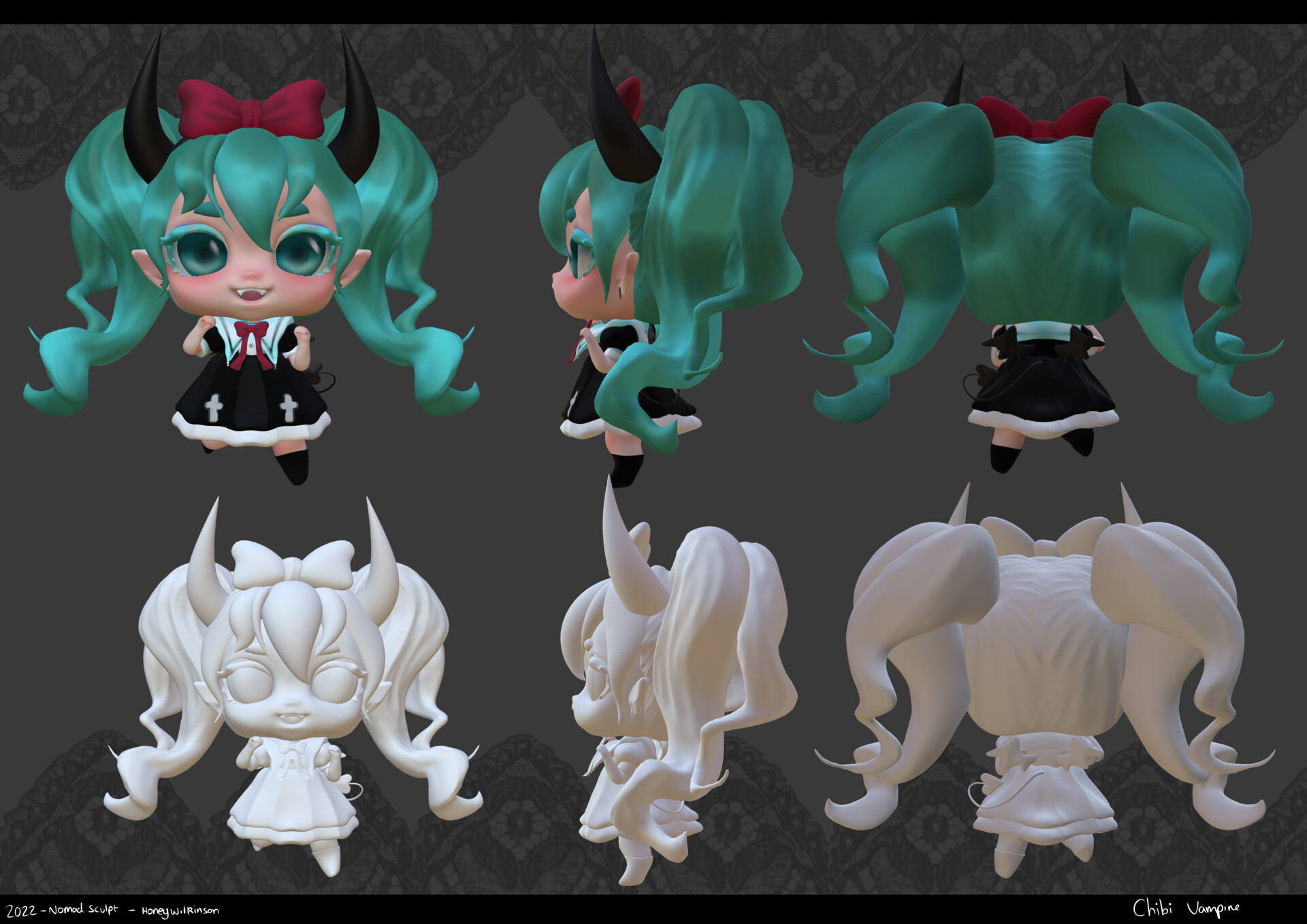 Honey - Chibi Vampire Model