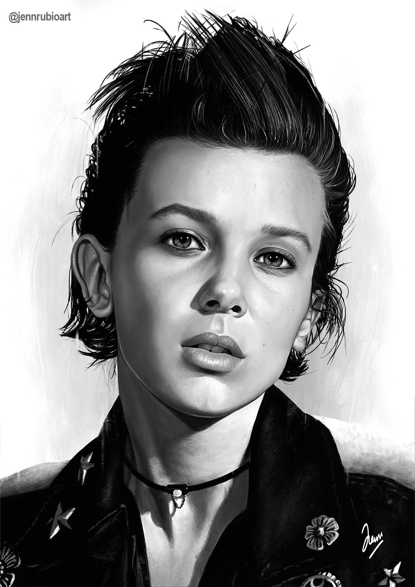 ArtStation - Millie Bobby Brown portrait