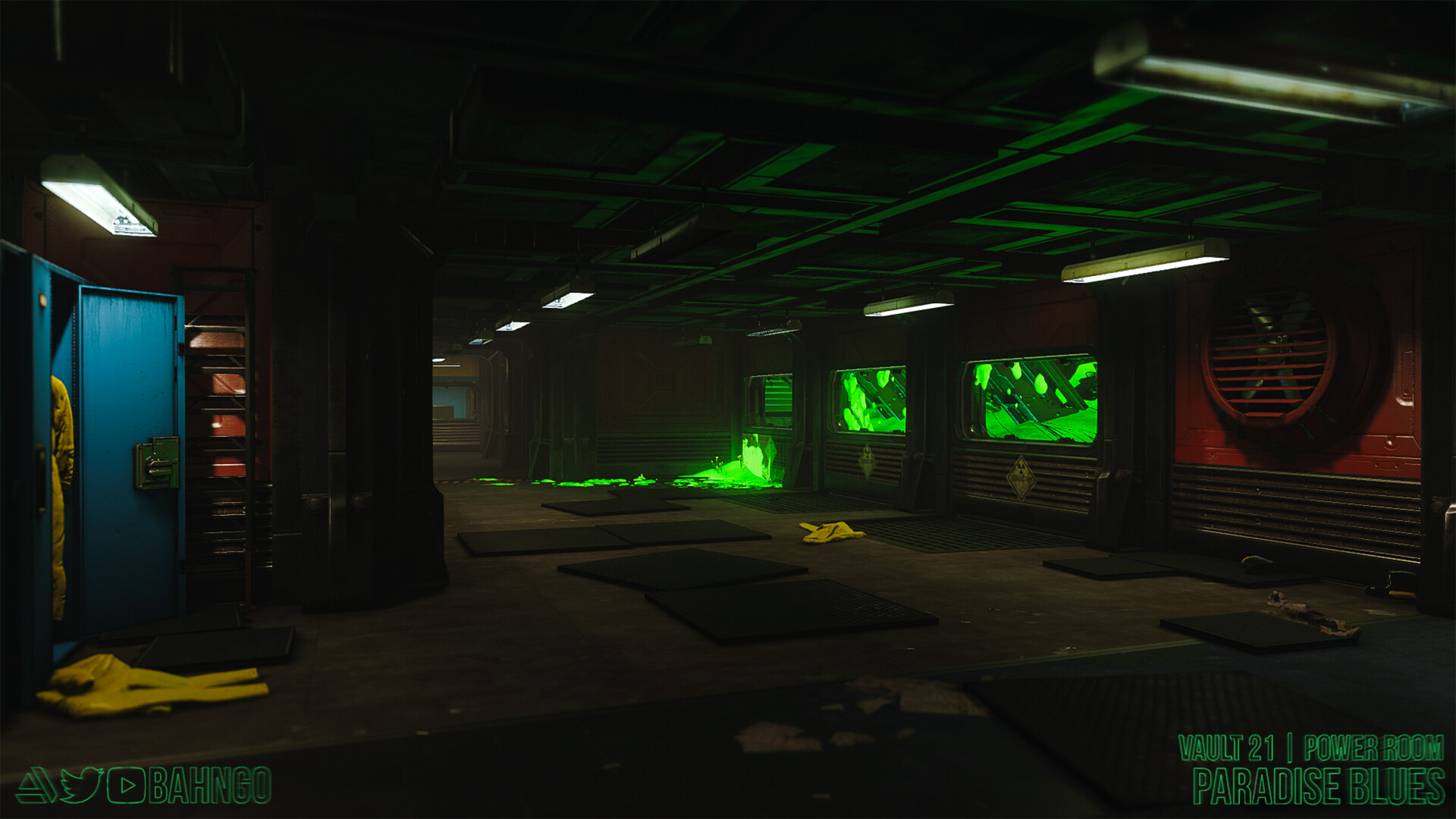 ArtStation - Vault 21 | Power Room - "Paradise Blues" (Fallout Zombies)