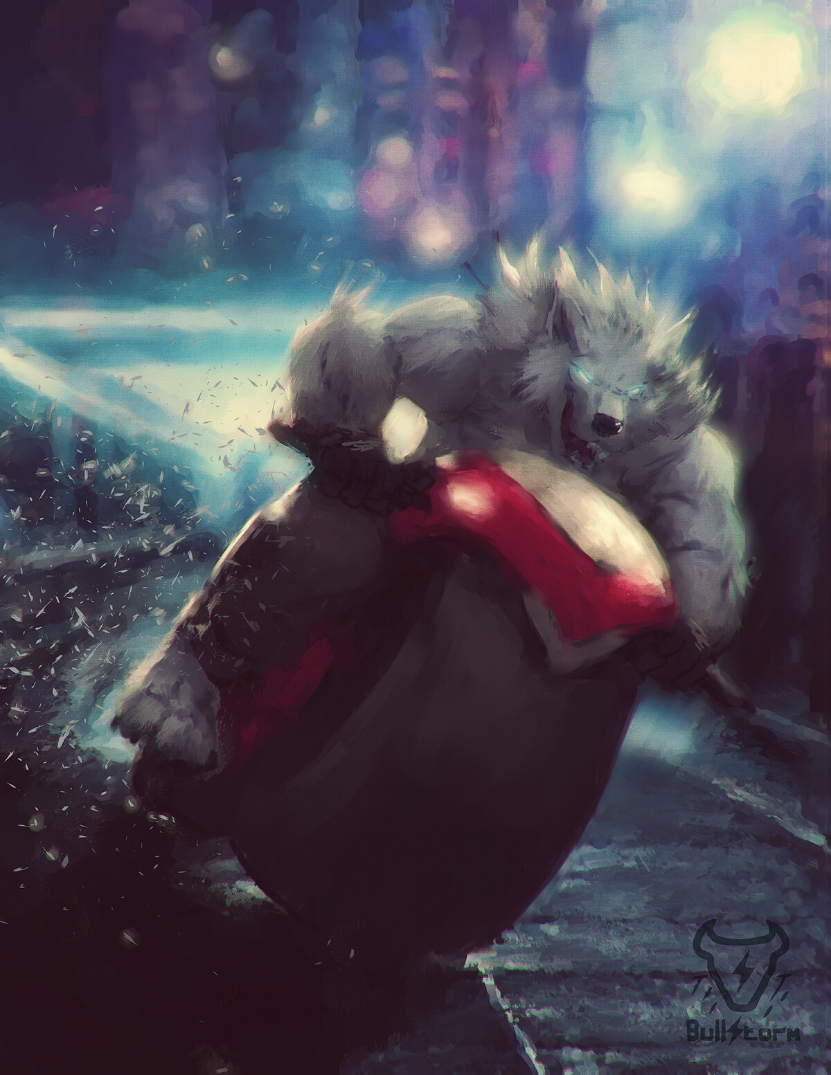 ArtStation - Weretober Day 1 - wolf