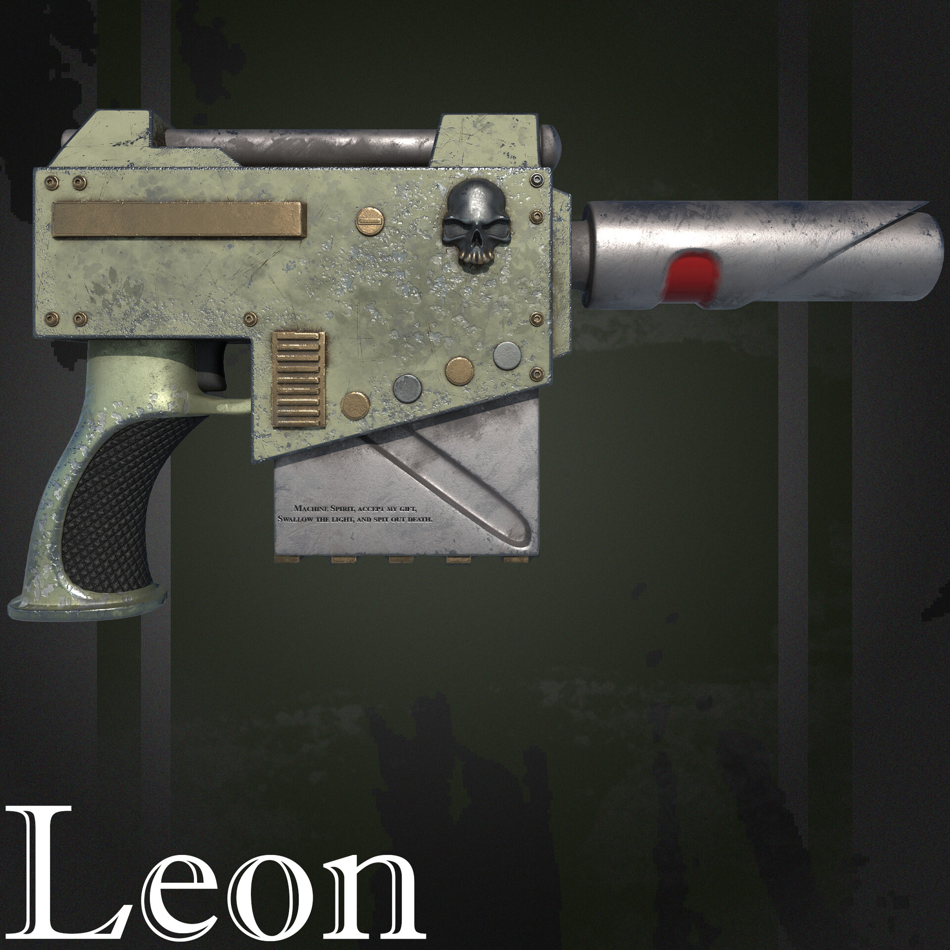 ArtStation - laspistol warhammer 40000