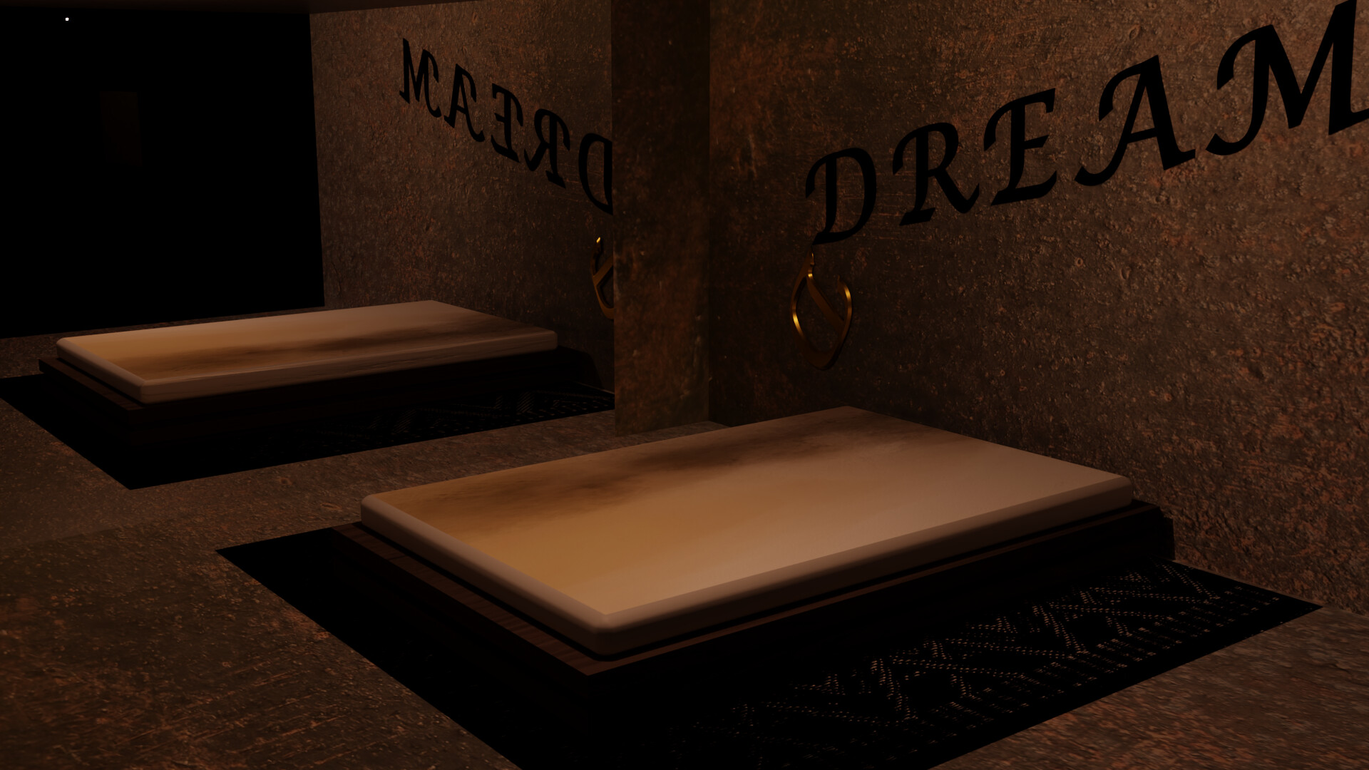 Rachel Swain - 3D Room Experimentation - Dreams