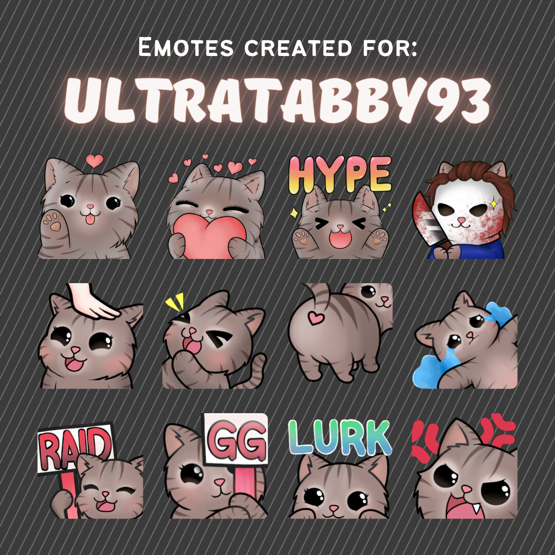 ArtStation - Cat Emotes & Badges