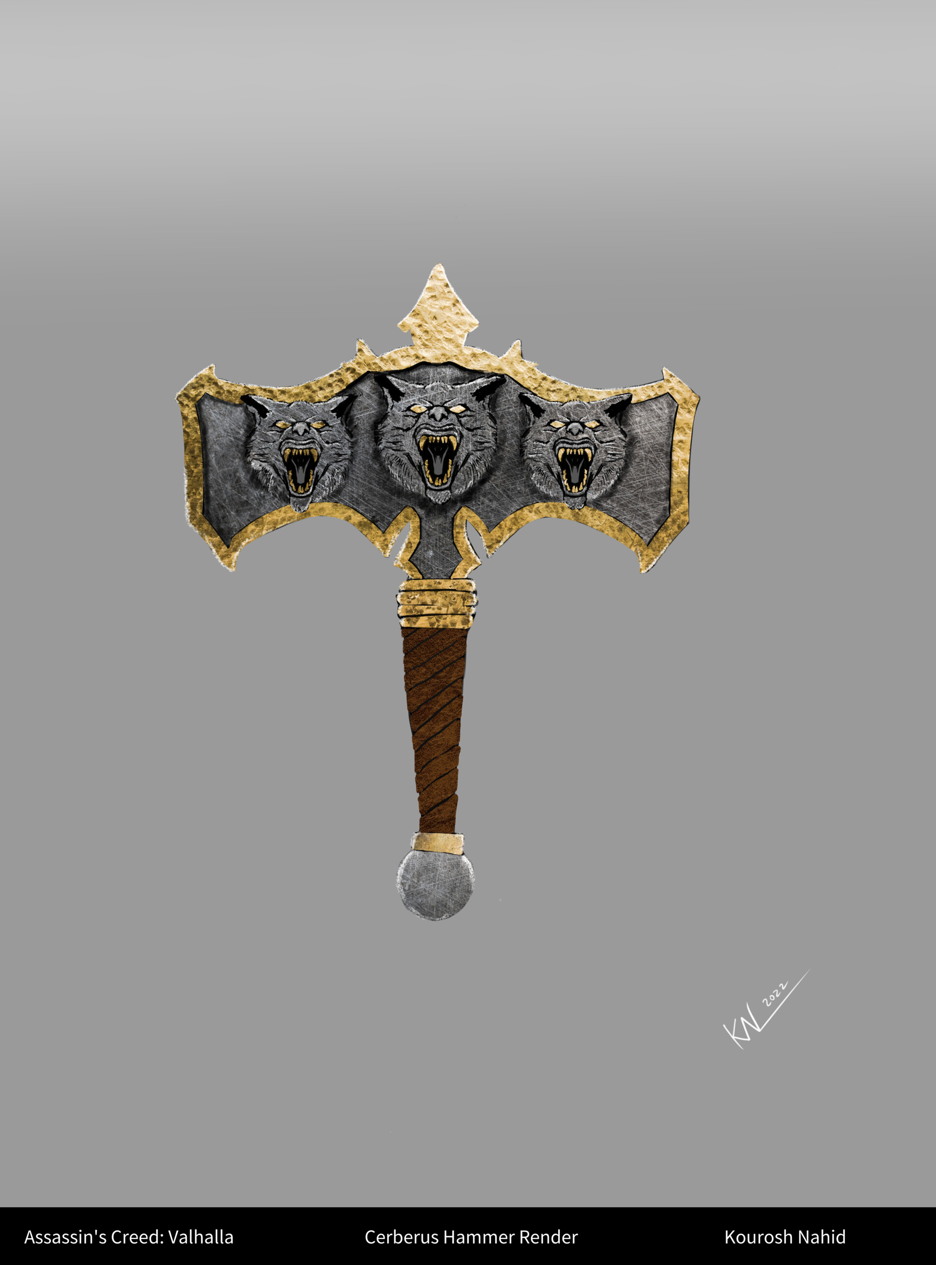 ArtStation - Cerberus Hammer (portfolio piece)