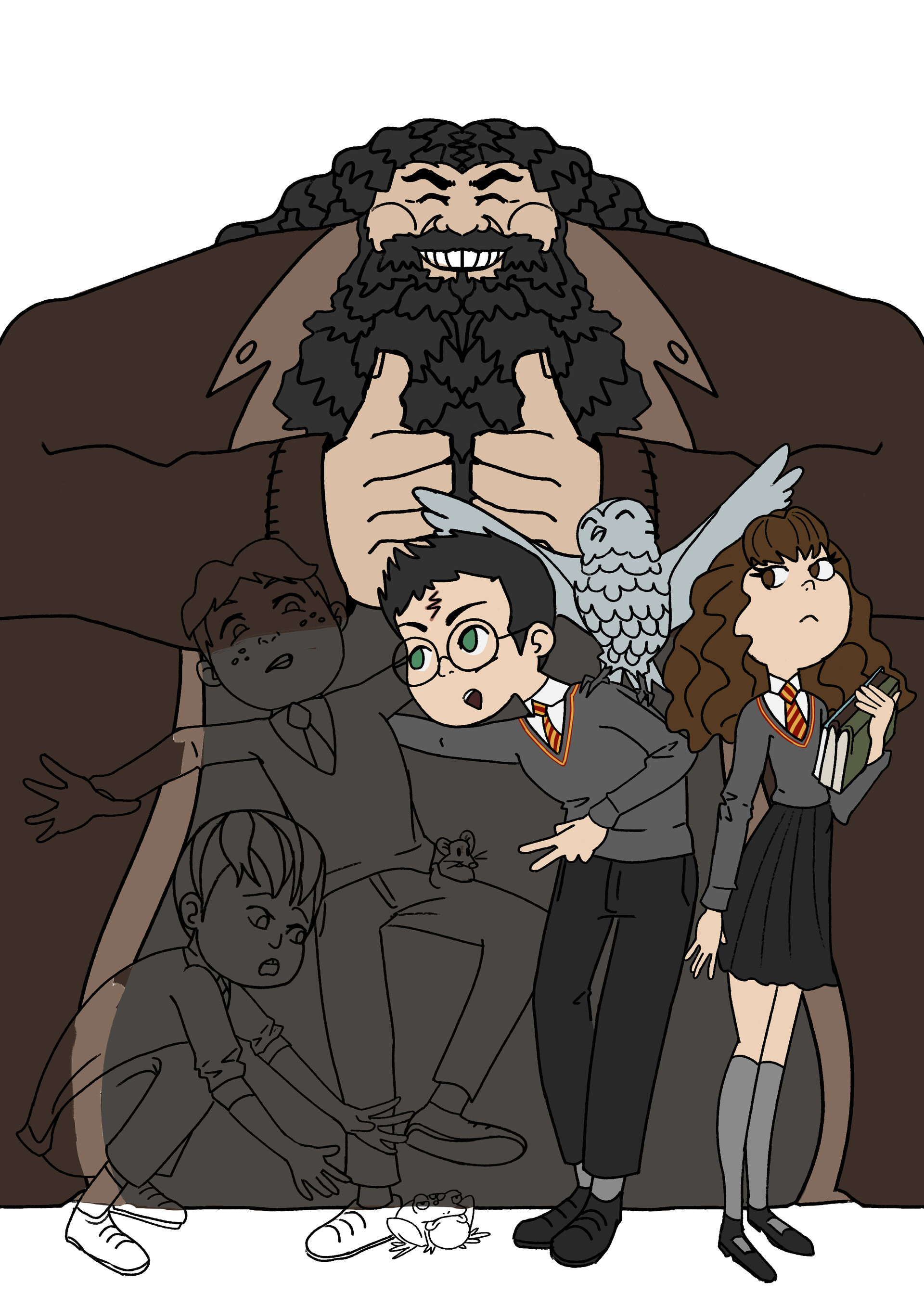 how to draw harry potter year 1