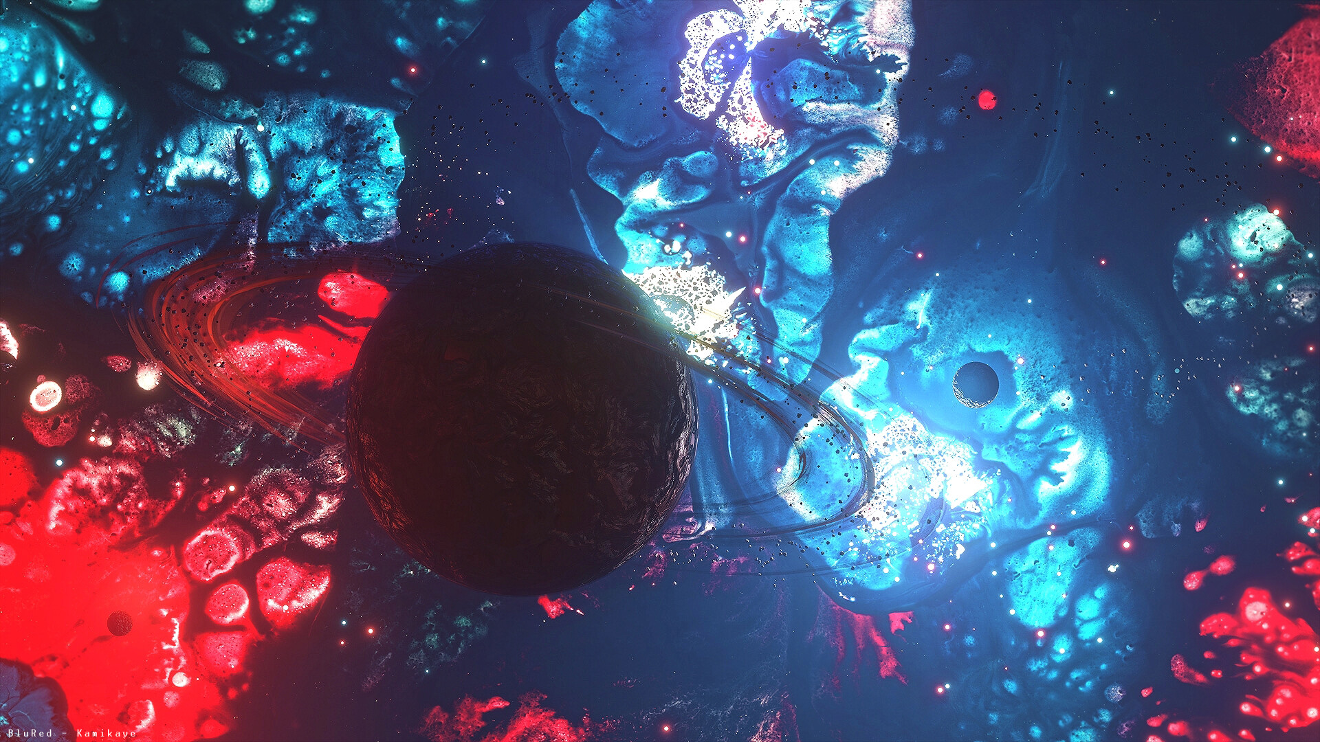 BluRed Space by Simon F : r/ImaginaryStarscapes