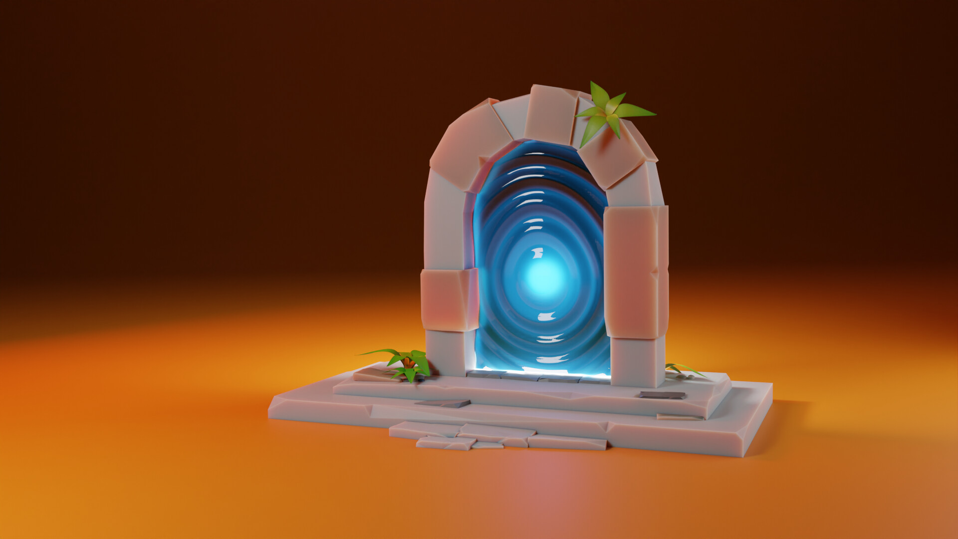 ArtStation - Magic portal. Recreation of a YouTube tutorial ...