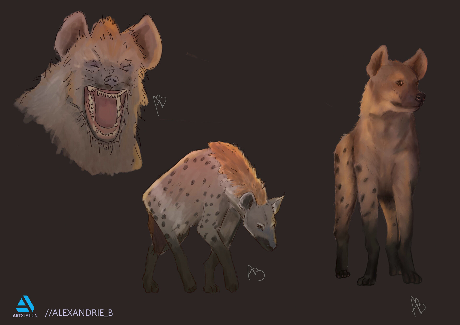 ArtStation - Concept of Hyenas