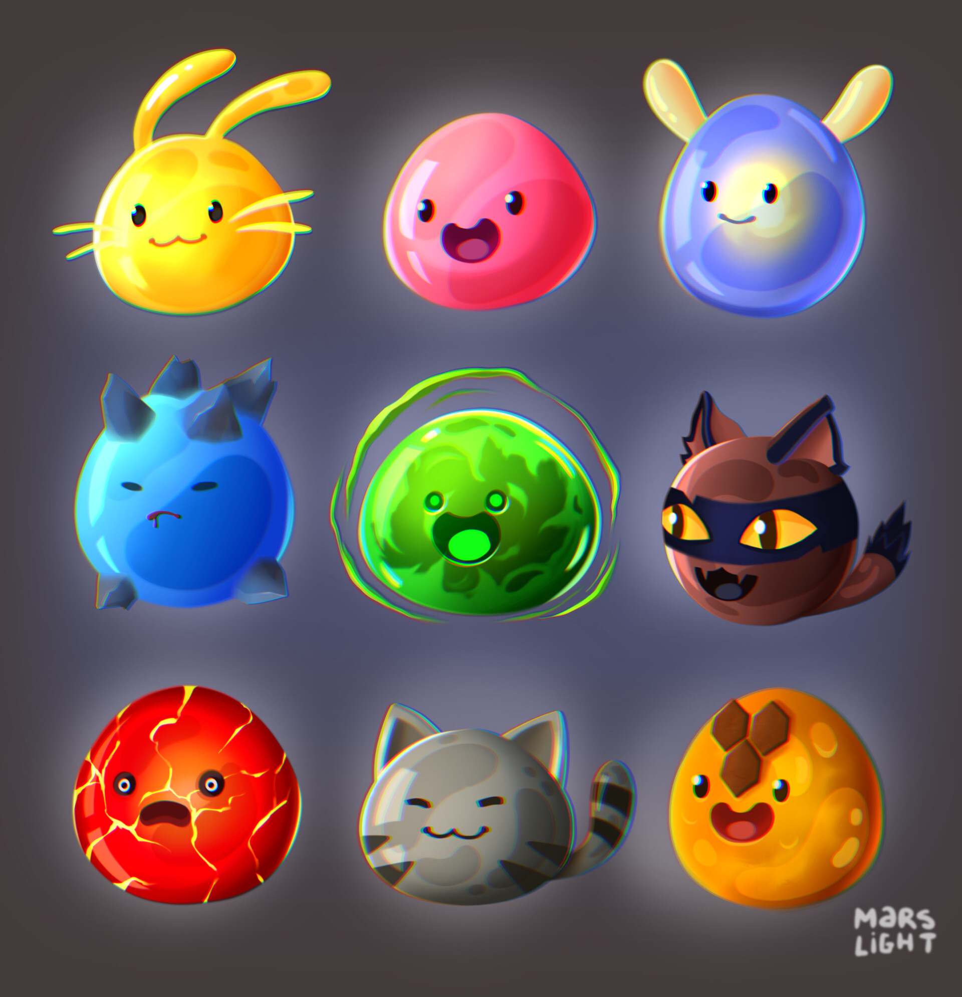 Artstation Slimes Is Love