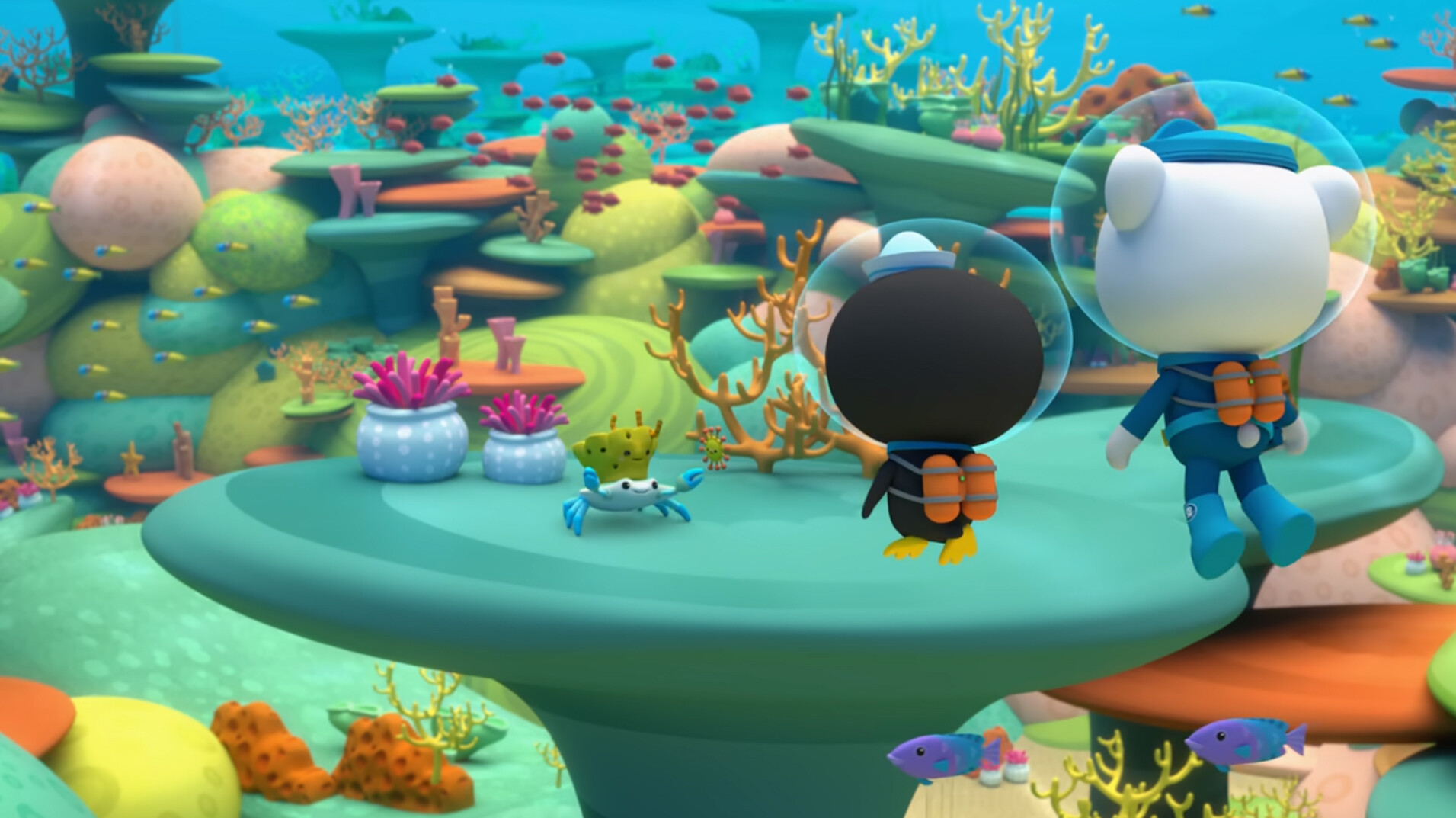 ArtStation - Octonauts movie. Art Direction on 'Great Barrier Reef'.