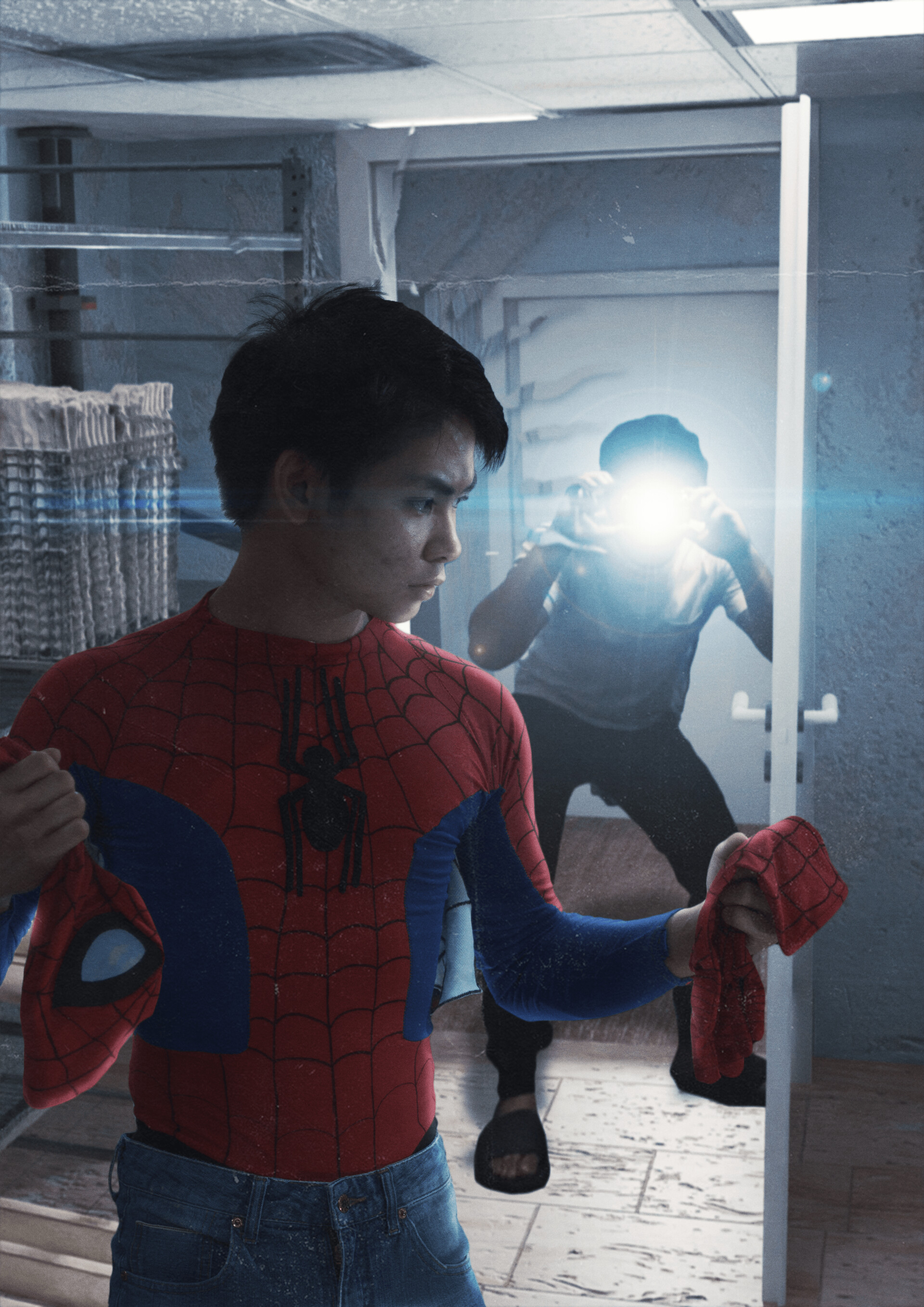 ArtStation - Suiting up at the Bugle