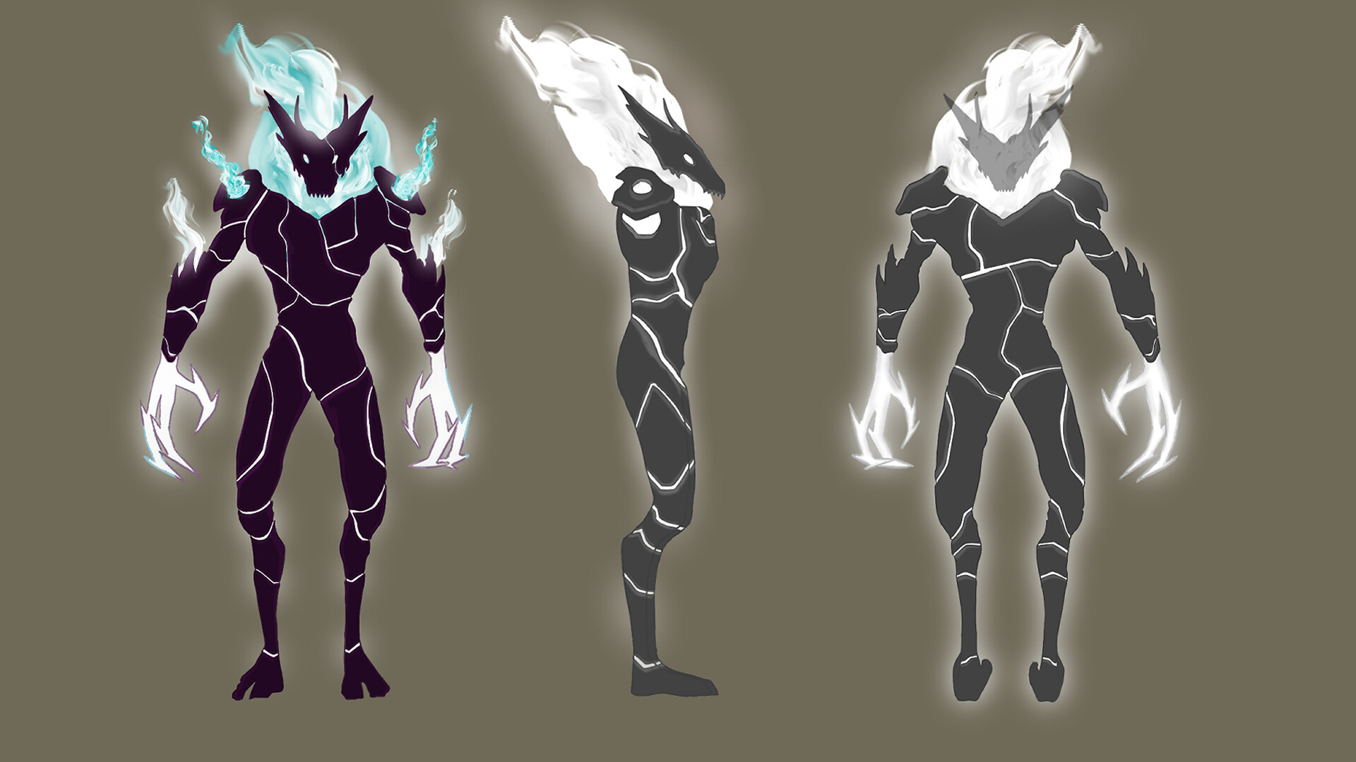 ArtStation - progress character turn around color