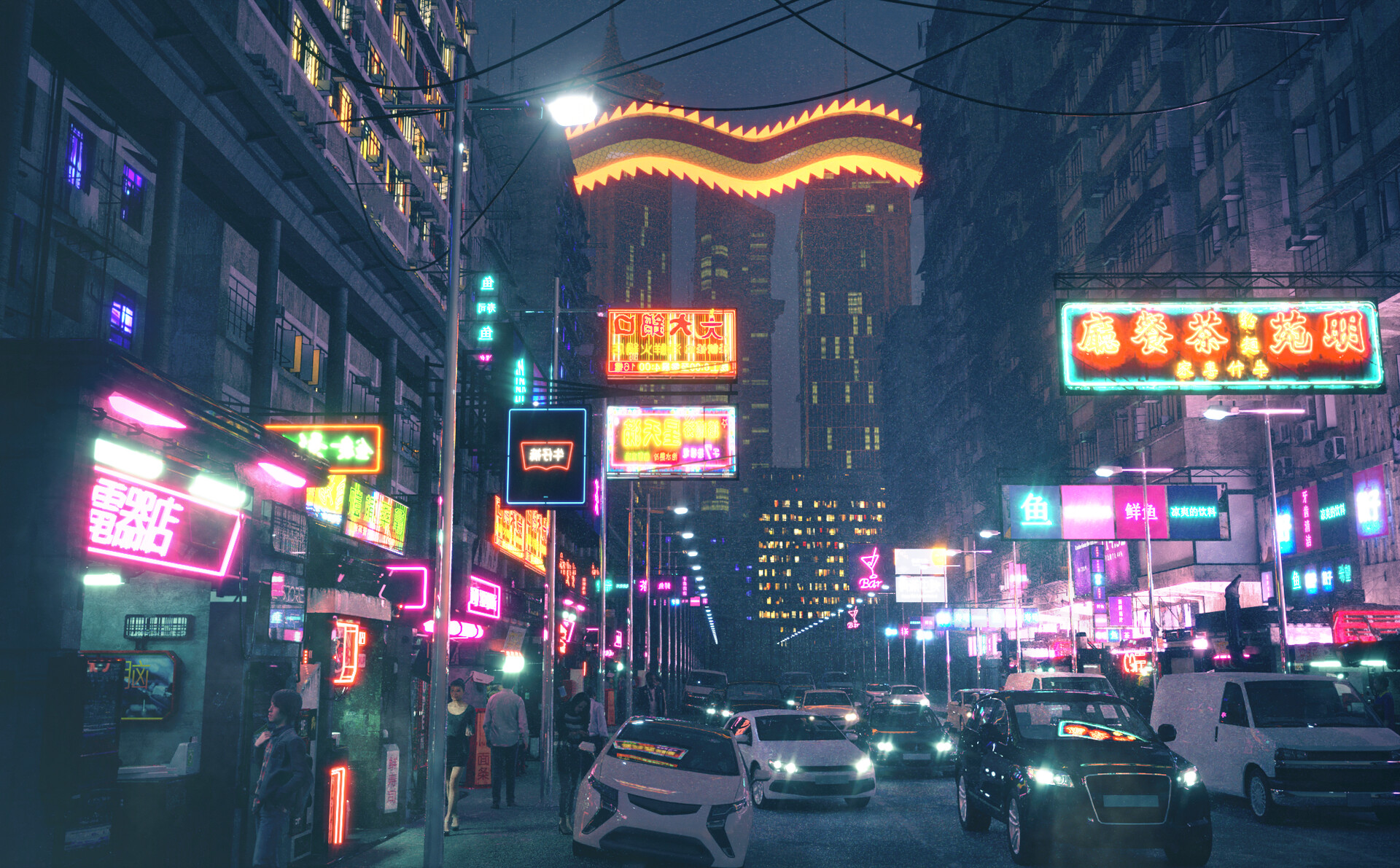 ArtStation - Neon city