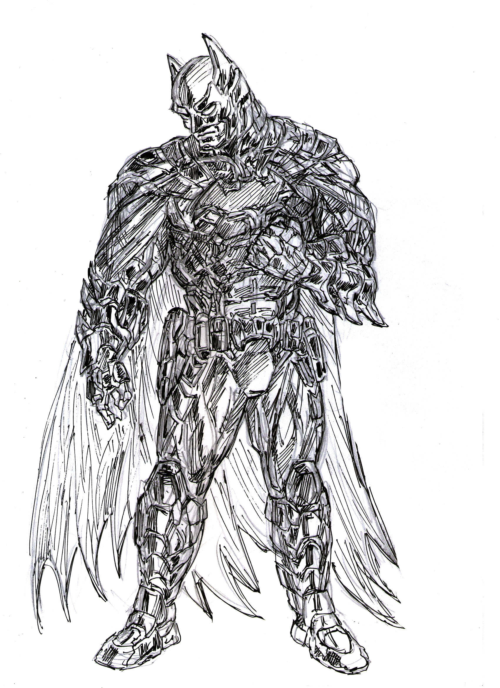 realistic dark knight batman coloring pages