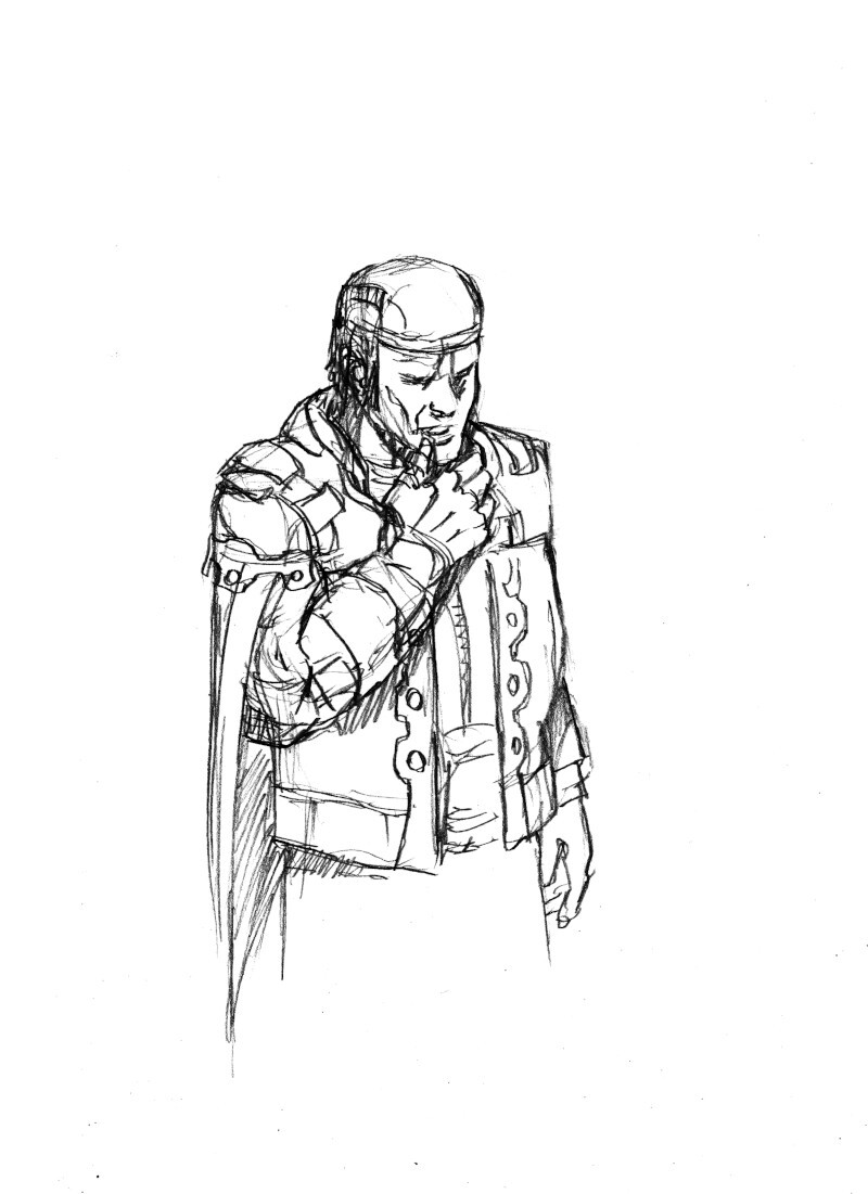 ArtStation - worried man