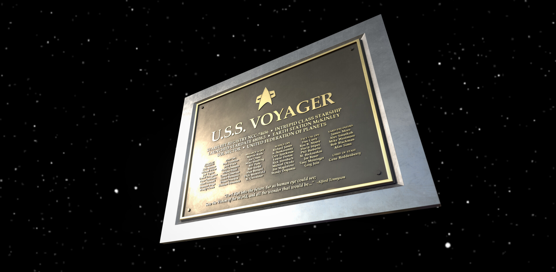 Star Trek Dedication Plaques