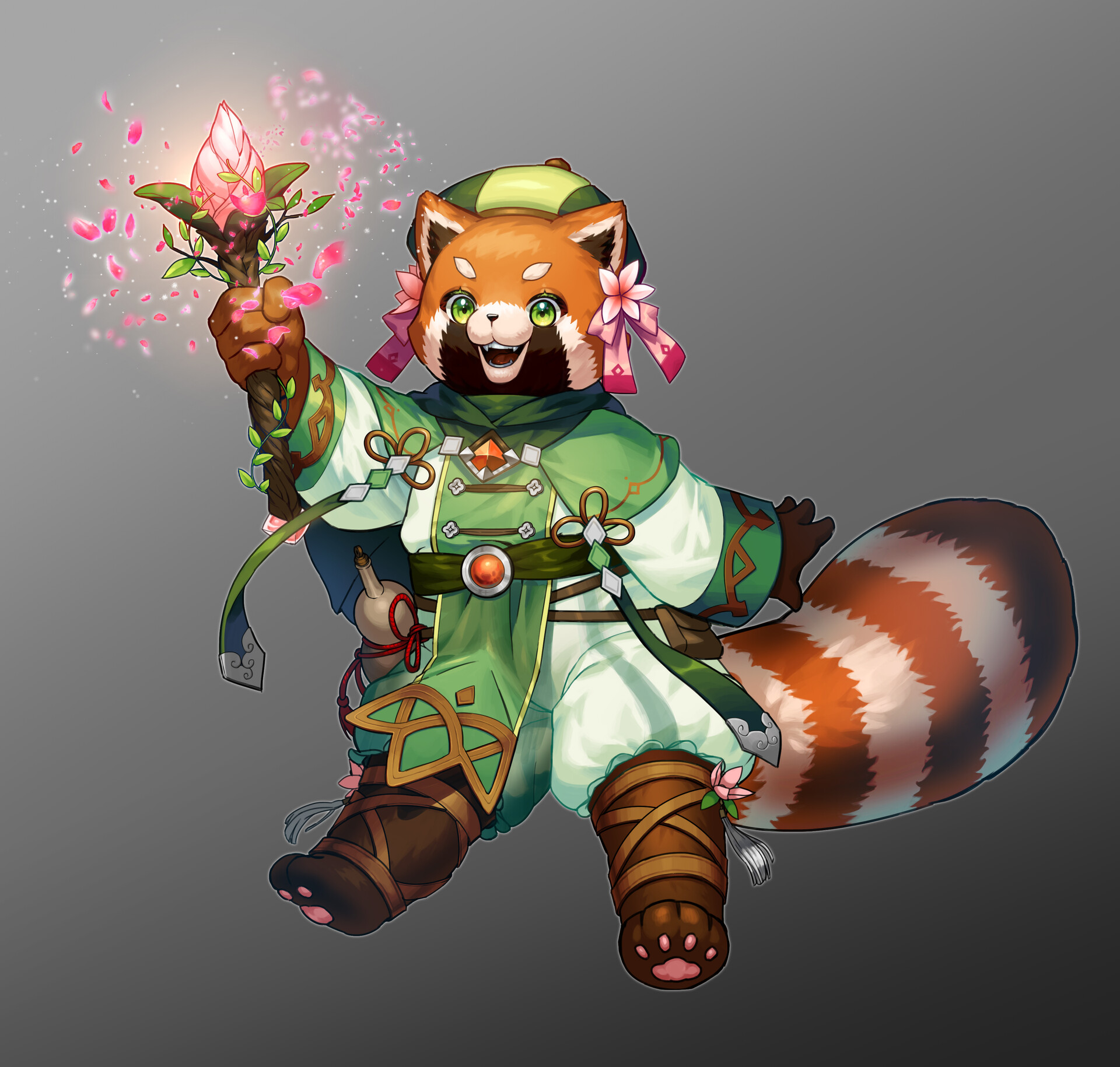 ArtStation - Lesser Panda magician