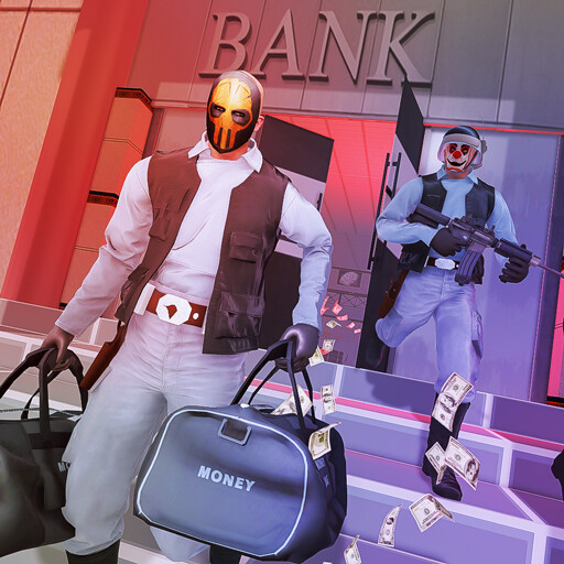 ArtStation - Bank Robbery-Gangsters