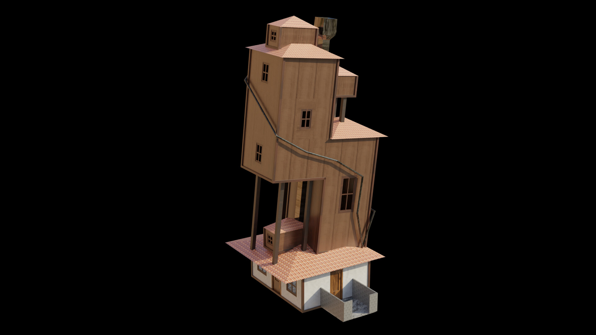 ArtStation - Harry Potter "Burrow"