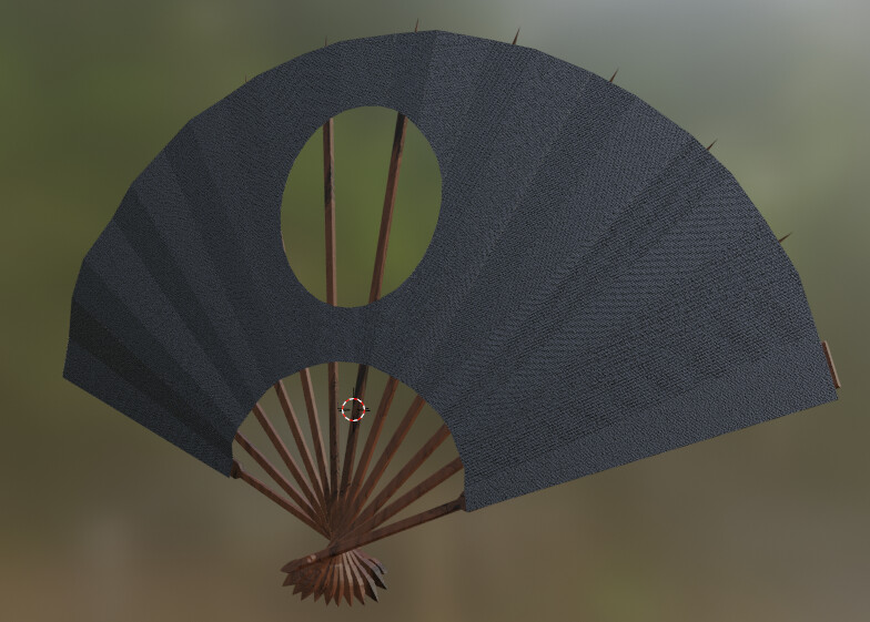 ArtStation - Custom Japanese War Fan