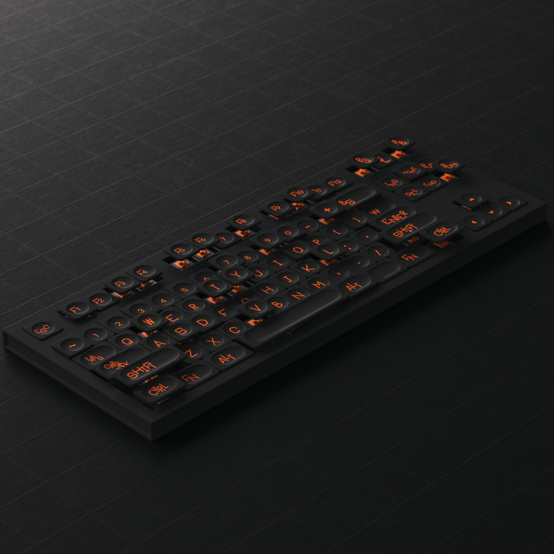 ArtStation - Mechanical Slim Keyboard