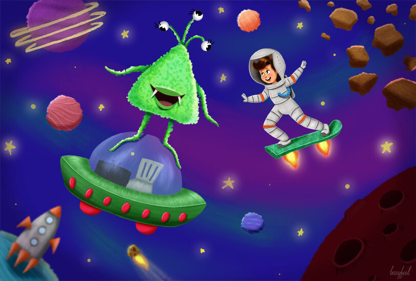 ArtStation - Monster and space