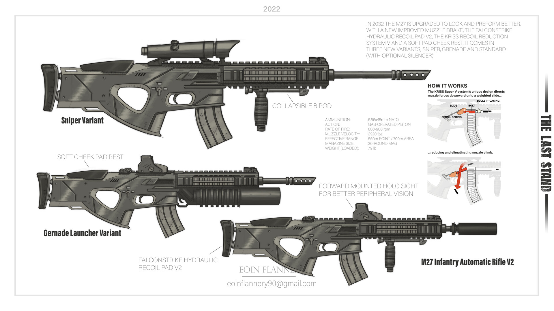 ArtStation - M27 Rifle V2