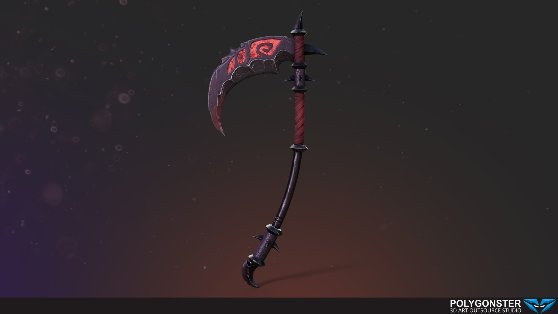 Polygonster Studio - Stylized Scythe