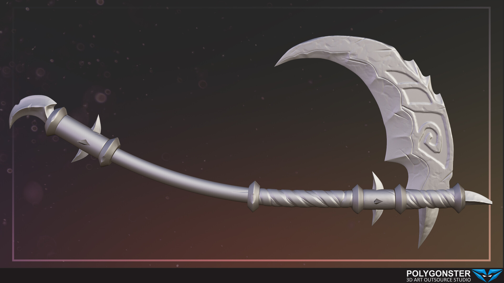 Polygonster Studio - Stylized Scythe