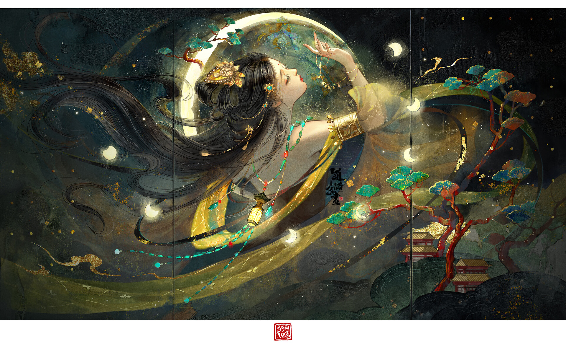 ArtStation - Song of the moon 🌛