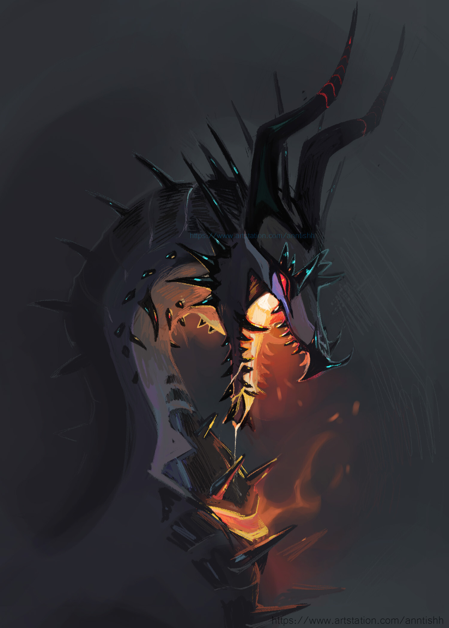 ArtStation - The under mountain dragon