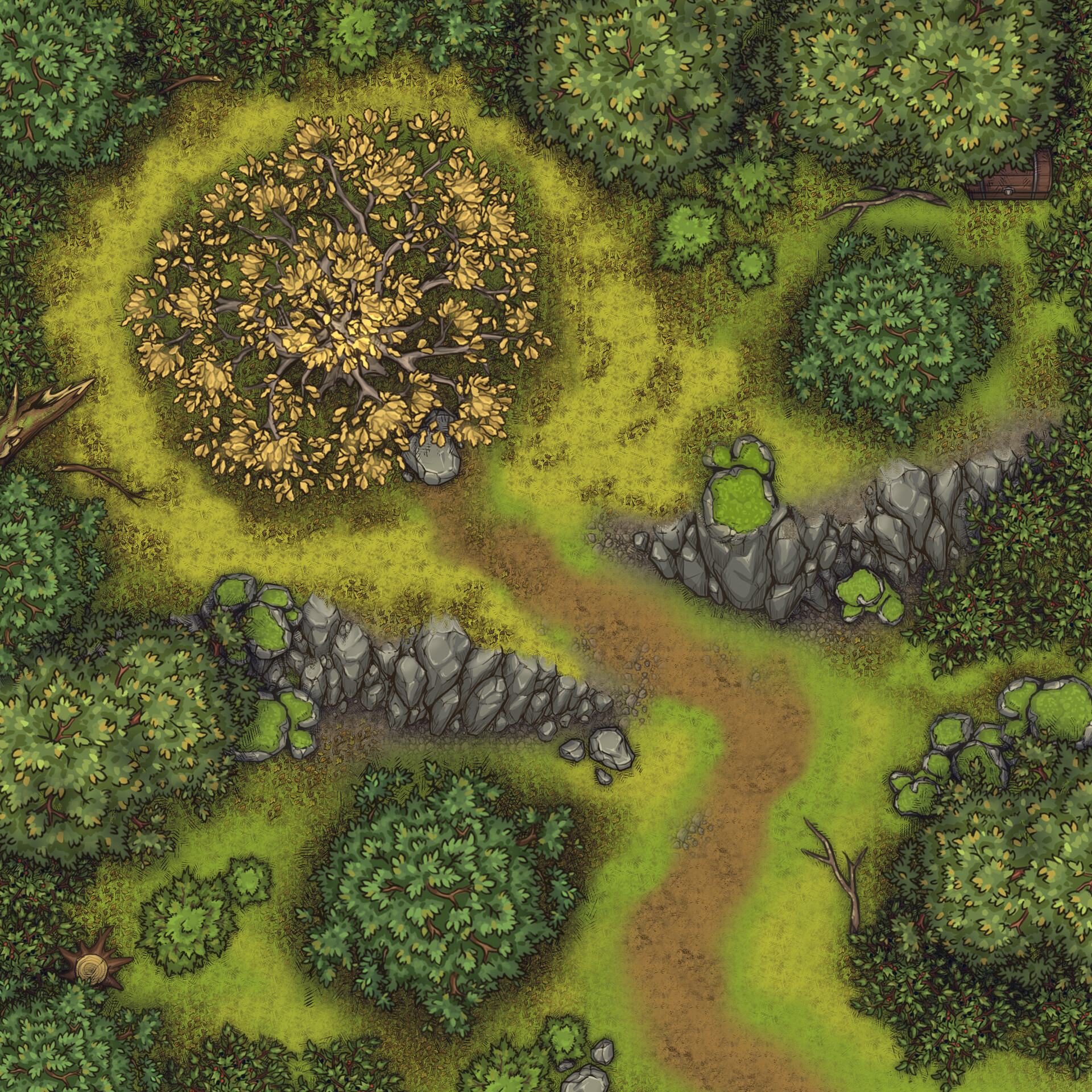 ArtStation - Hill of the golden tree