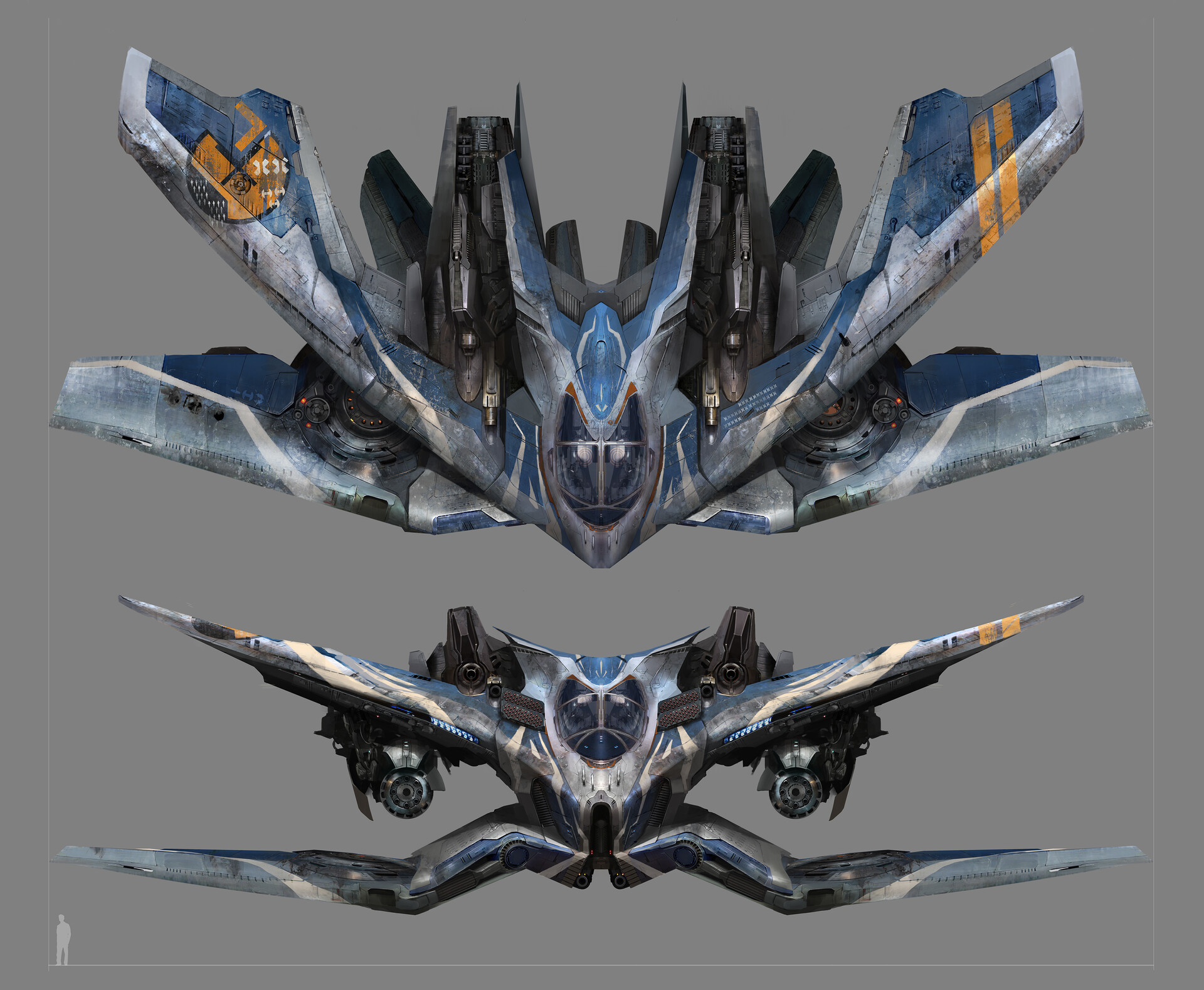 Roberto F. Castro - Rocket Racoon Warbird - Plan views