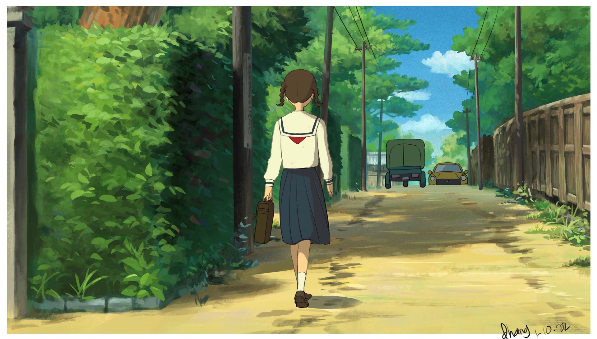 how to draw ghibli backgrounds