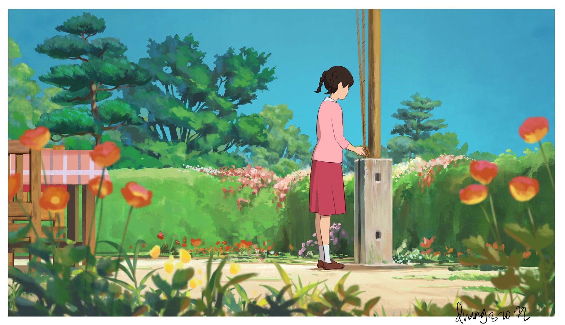 how to draw ghibli backgrounds