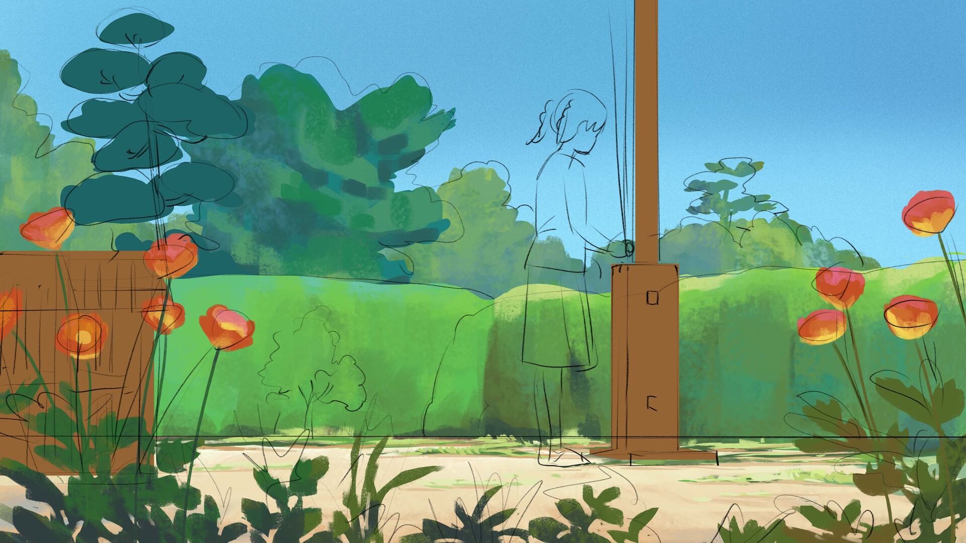 how to draw studio ghibli backgrounds