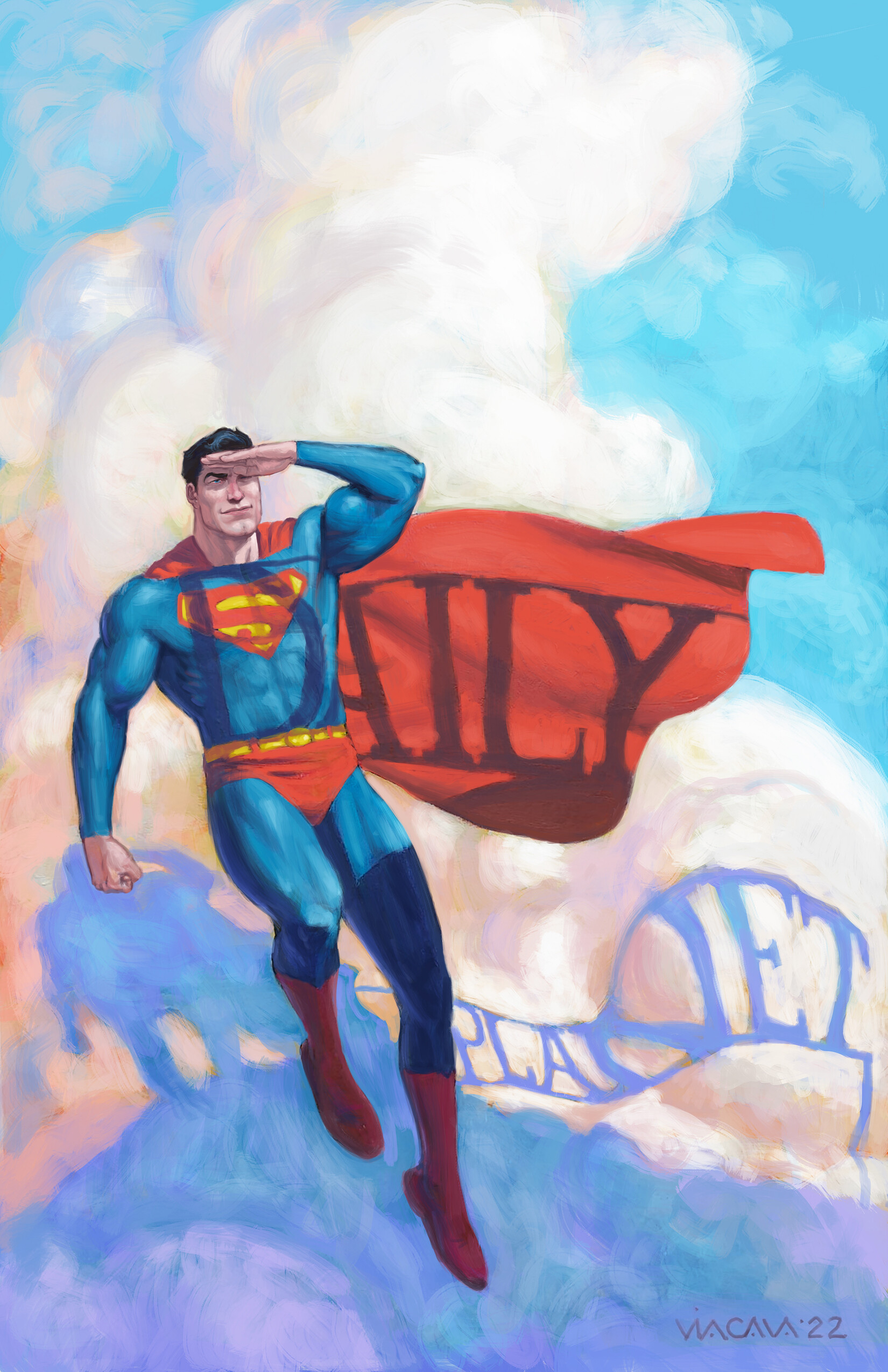 ArtStation - Superman in the shade of The Planet