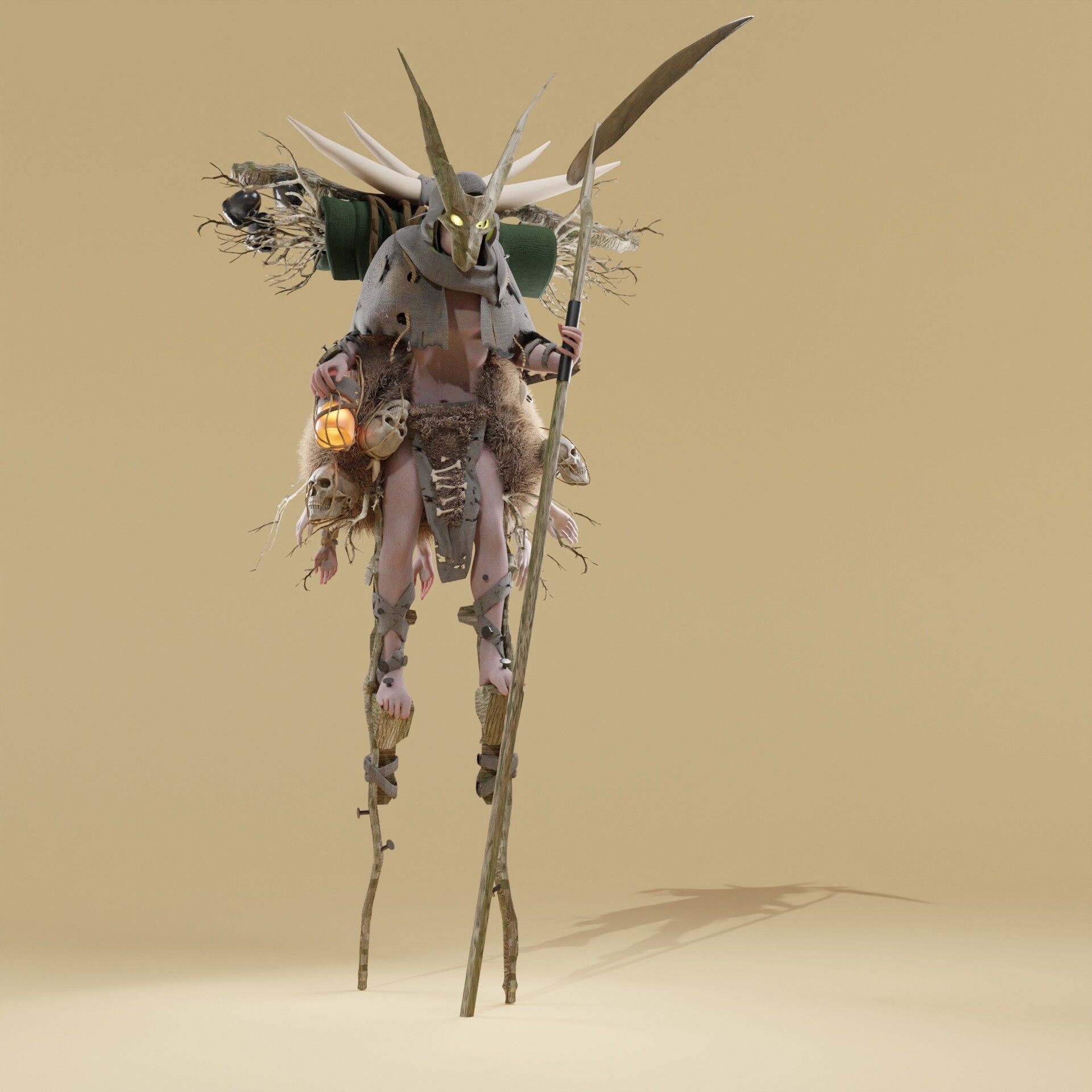 ArtStation - created a character based on a concept by an unknown author. when I find it, I'll ...