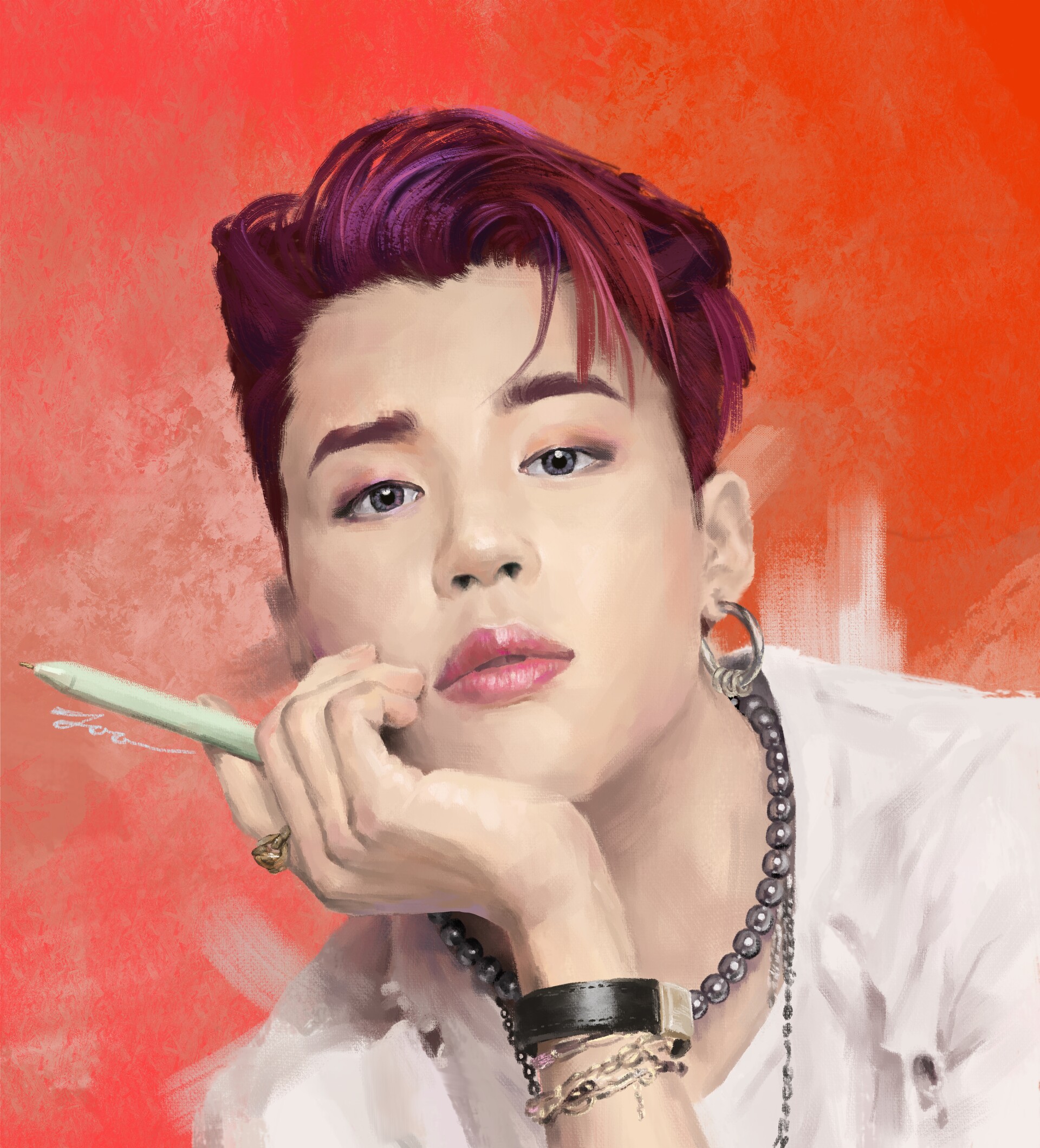 ArtStation - BTS jimin fan art