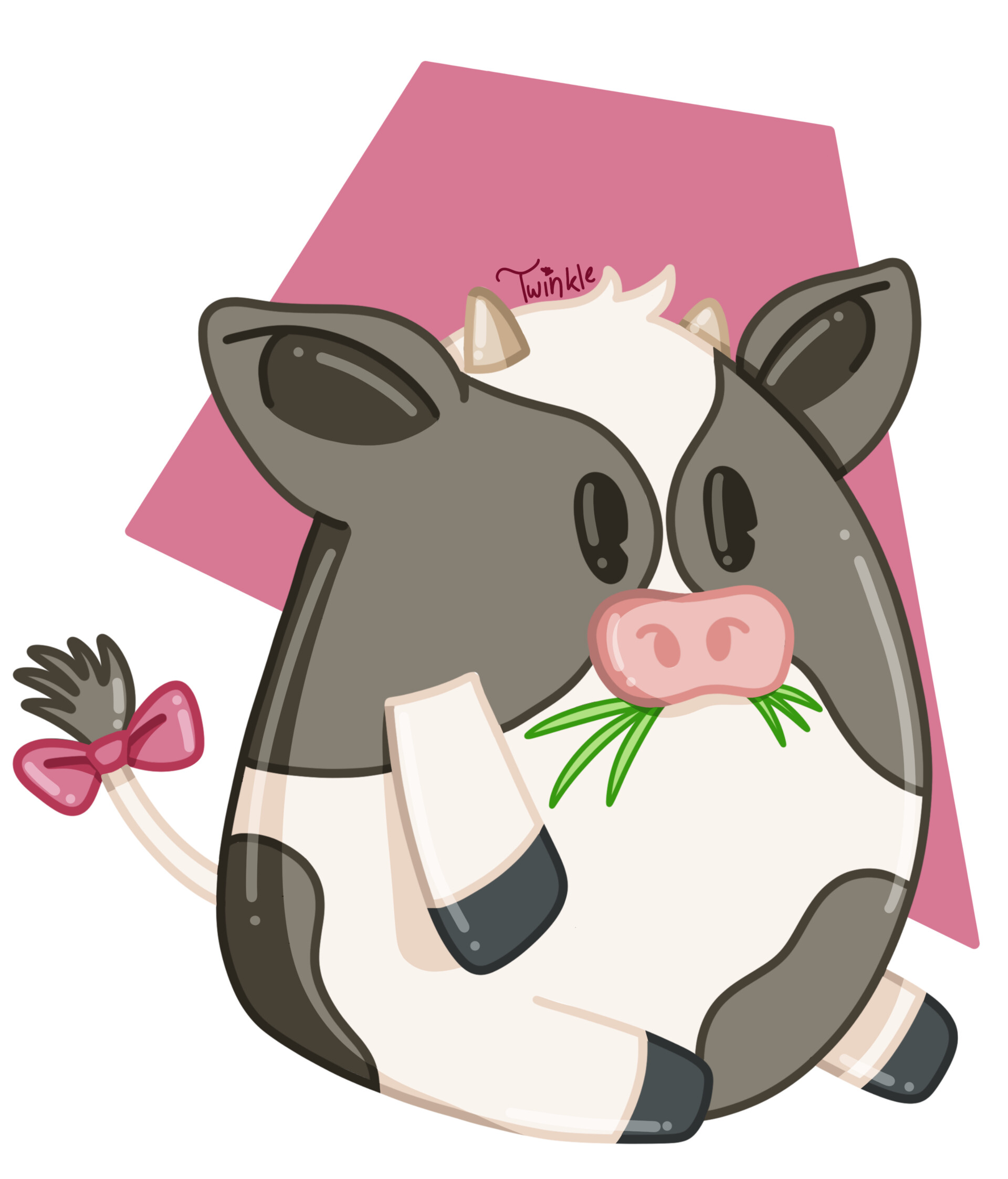 ArtStation - Round cow plushy