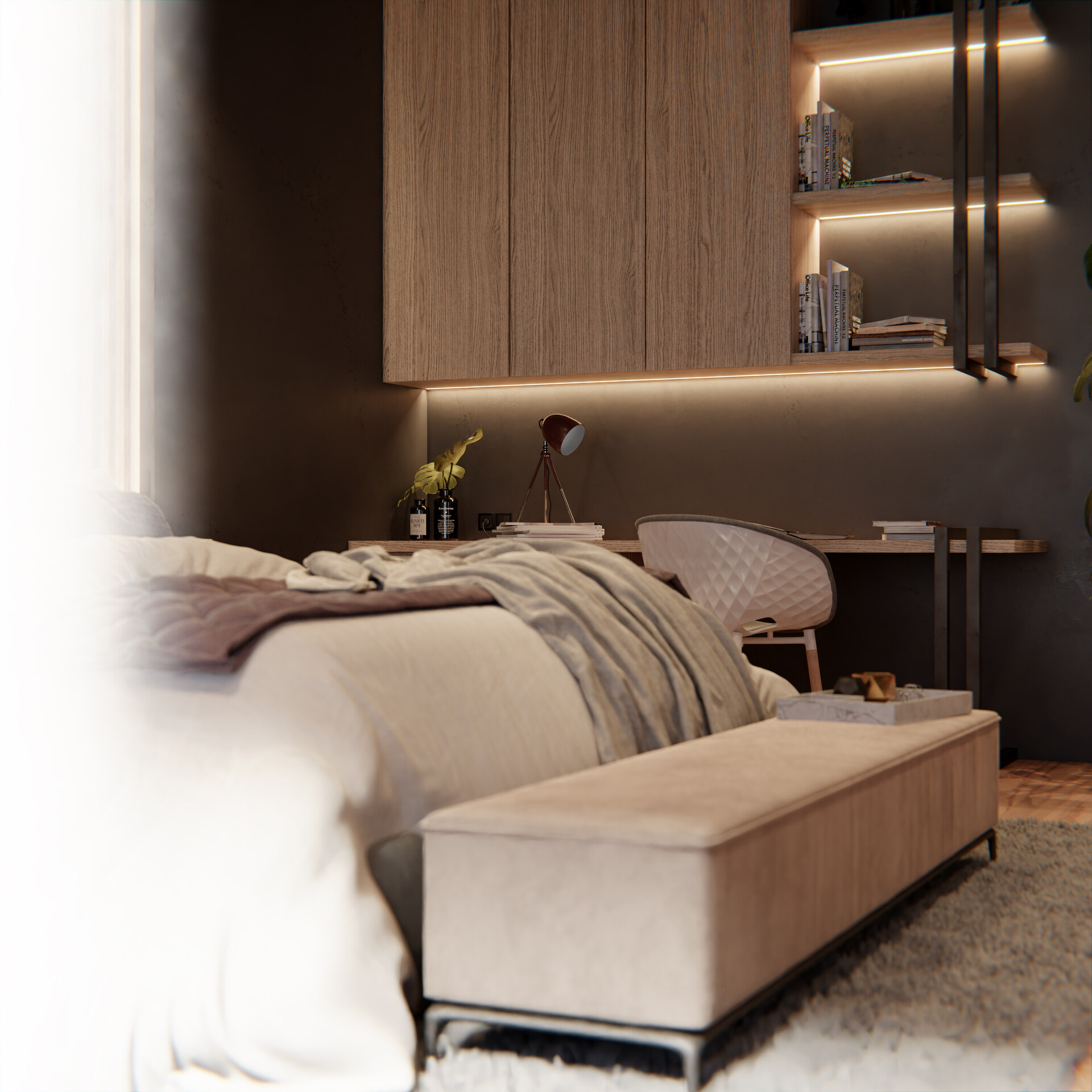 Mario Abou Samra - Modern Bedroom Design - Blender 3D
