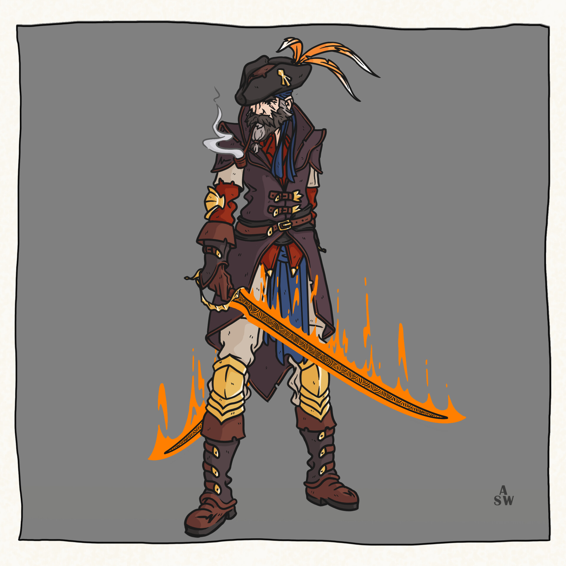 ArtStation - blade-mage pirate