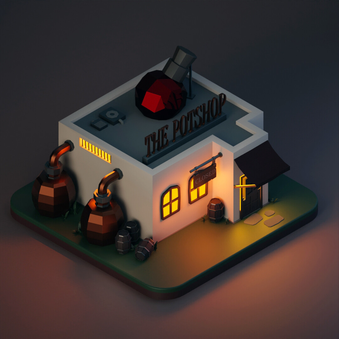 Andżelika Młynarska - Low Poly Alchemy Store